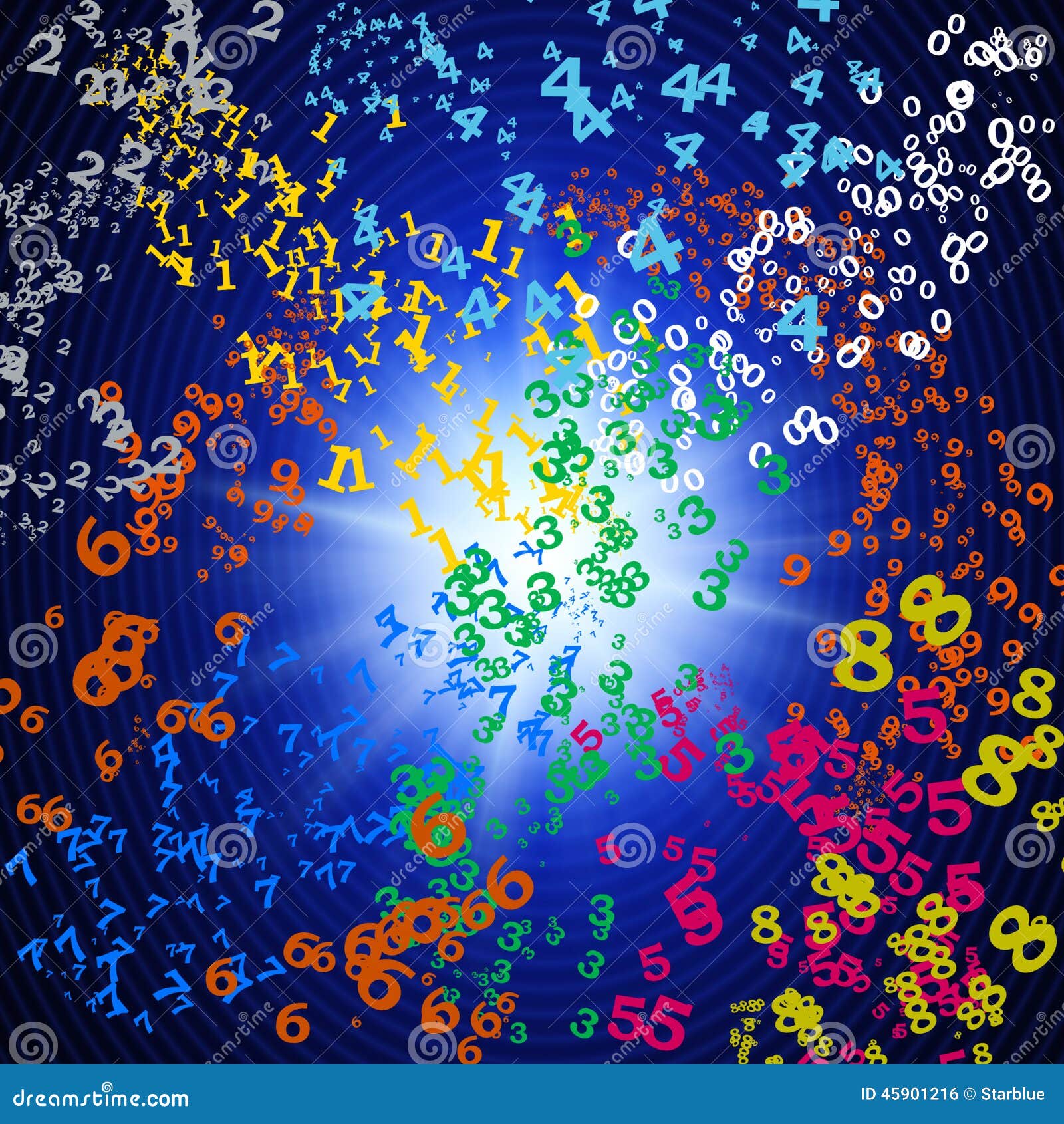 Numerology stock illustration. Illustration of math, graphics - 45901216