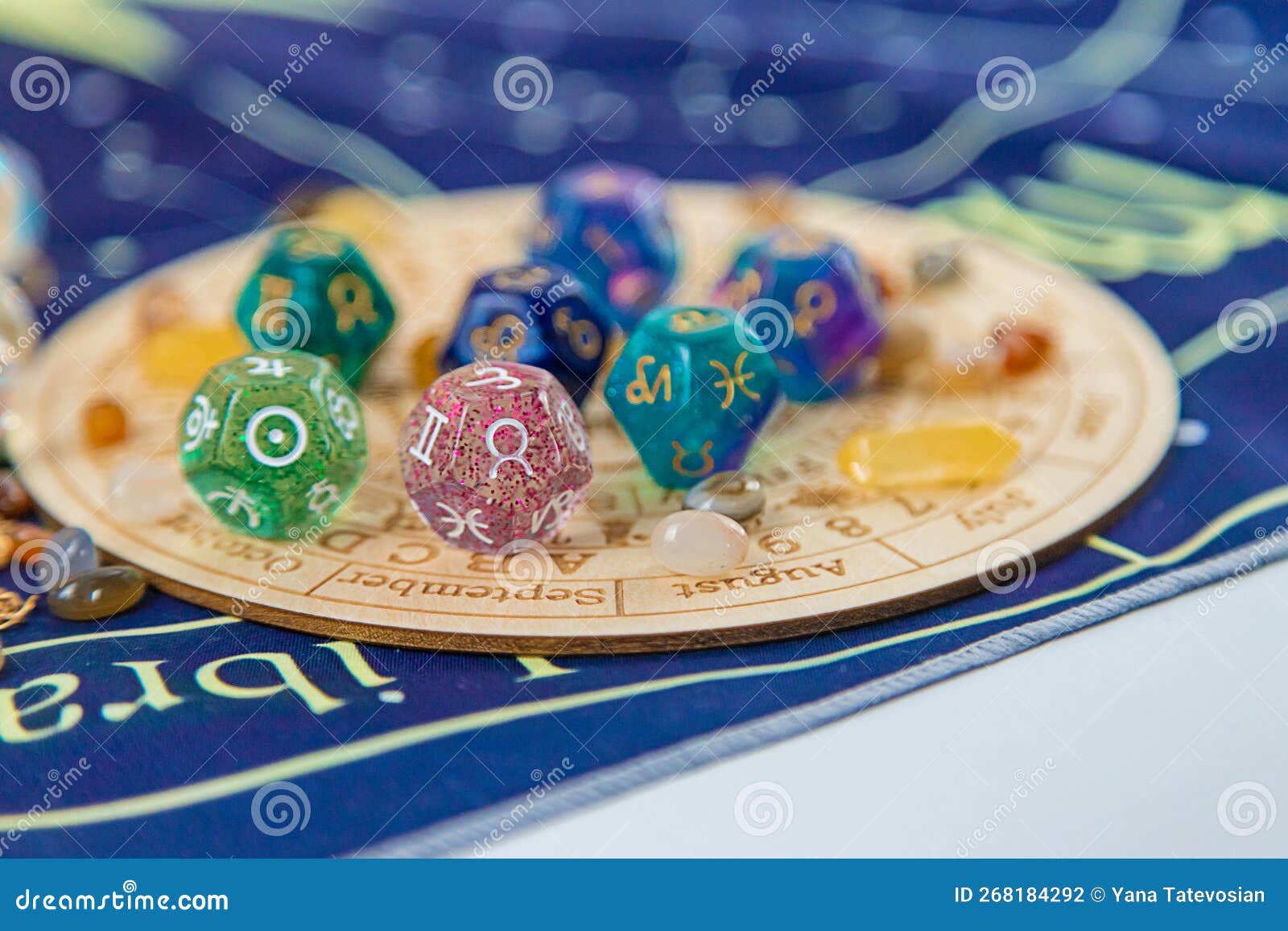 Numerology Numbers on the Table Astrology. Selective Focus Stock Photo ...