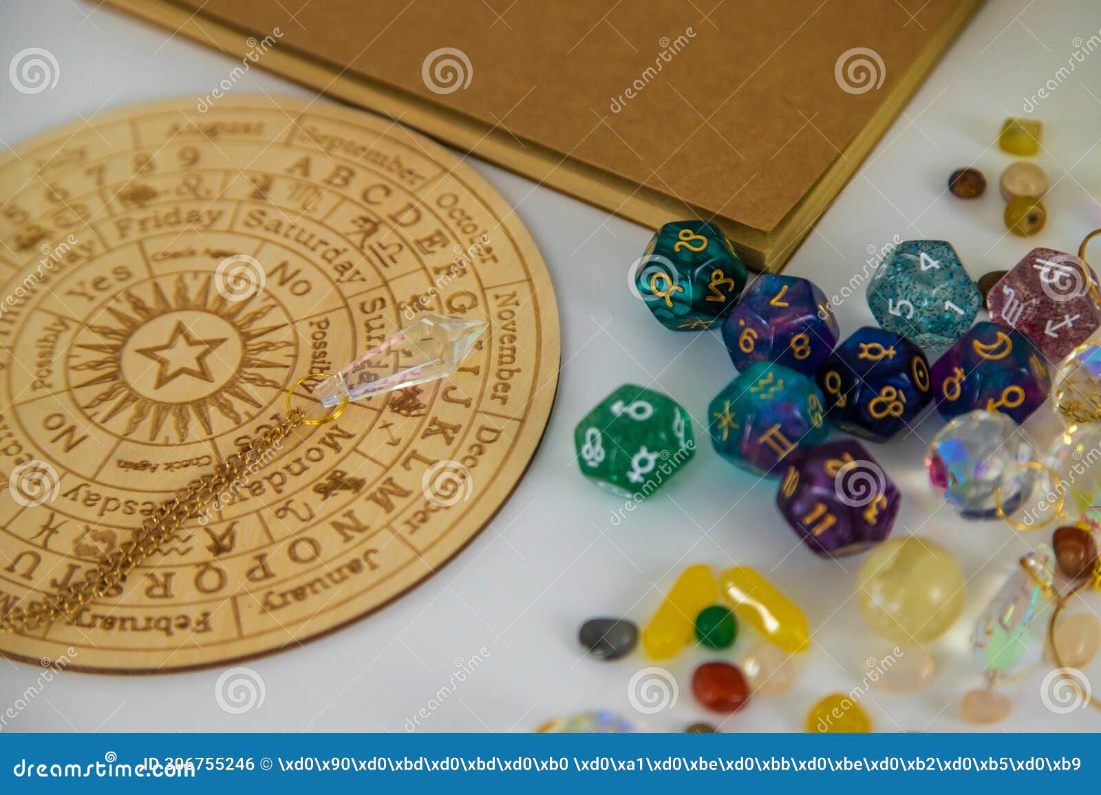 Numerology Numbers on the Table Astrology. Selective Focus Stock Photo ...
