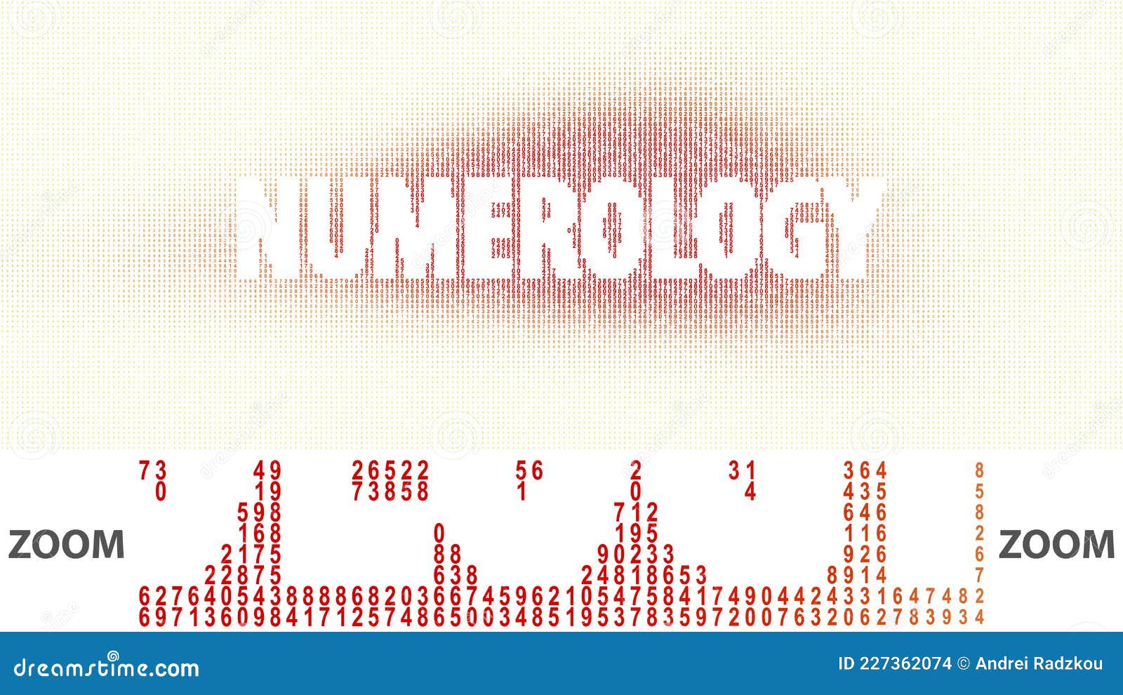 Numerology. Vector Graphic Background with Many Numbers Stock Vector ...