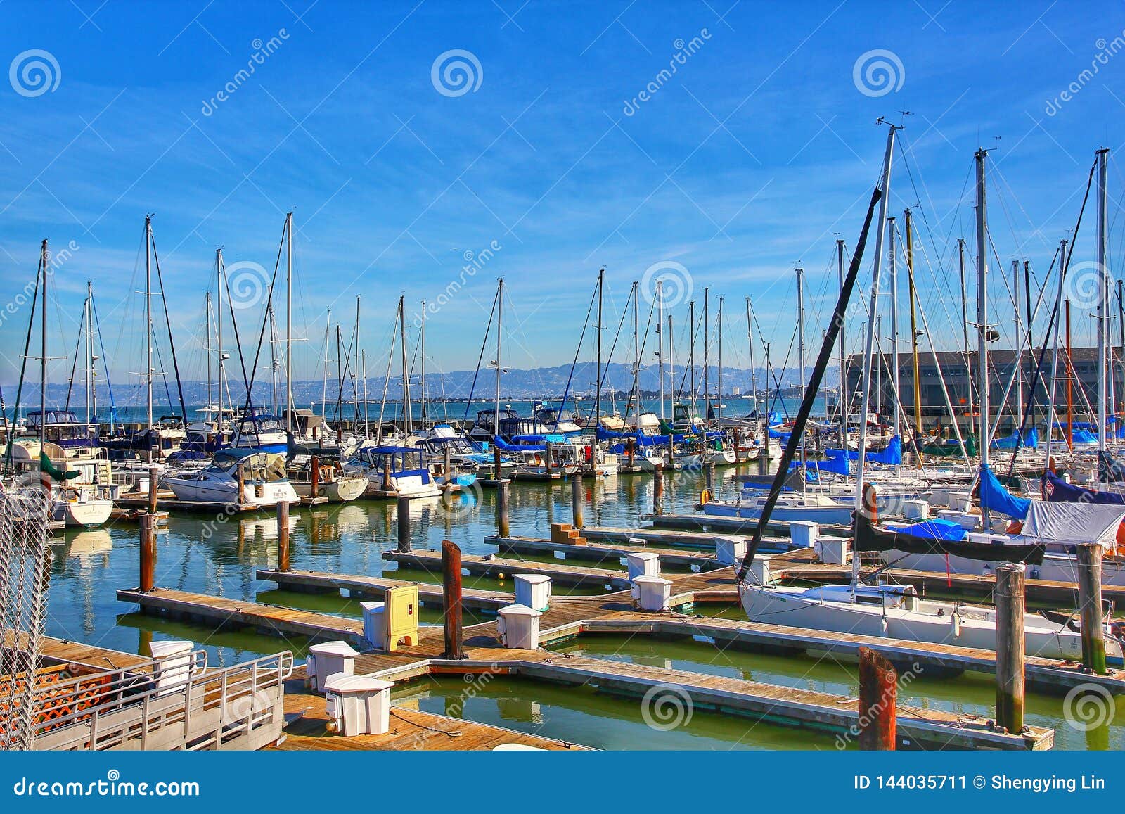 Numerous Boats Docked at Pier Stock Image - Image of docked, pier ...
