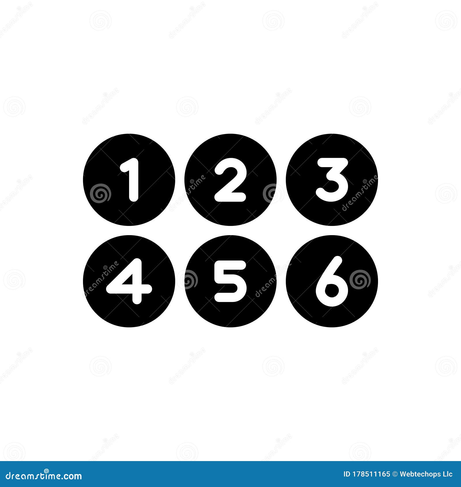 Black Solid Icon for Numerous, Umpteen and Many Stock Vector ...