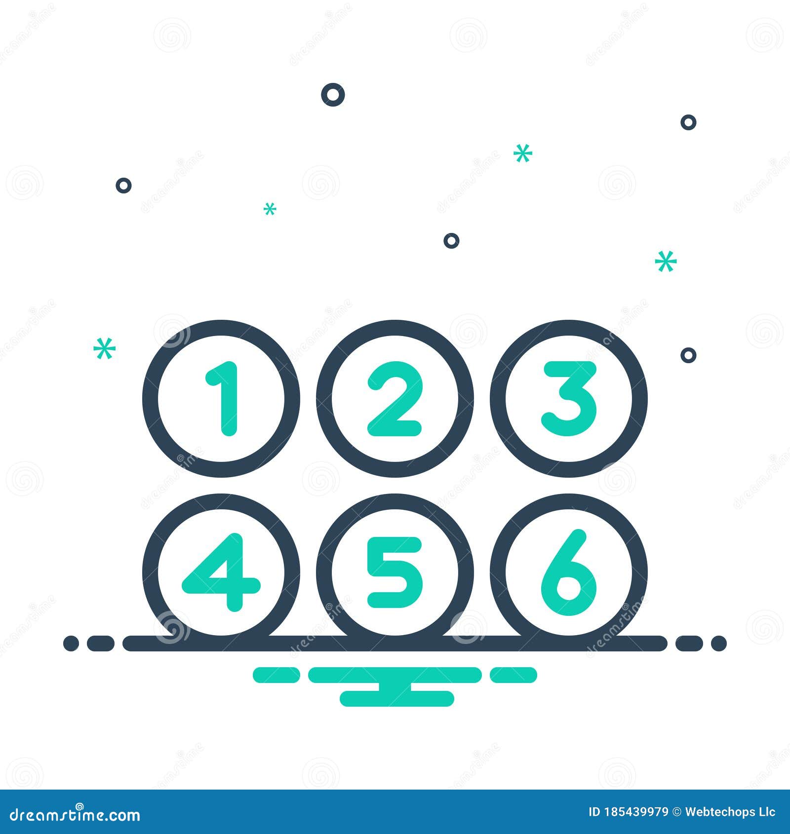 Mix Icon for Numerous, Umpteen and Many Stock Vector - Illustration of ...