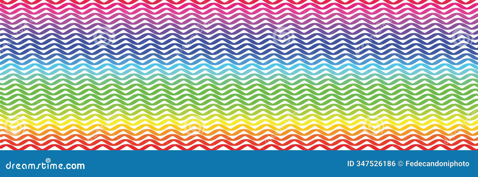 Numerous Wavy Sinusoidal Lines in Vibrant Rainbow Colors on a White ...