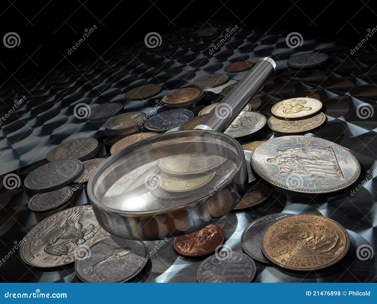 Numismatics stock illustration. Illustration of eagle - 21476898