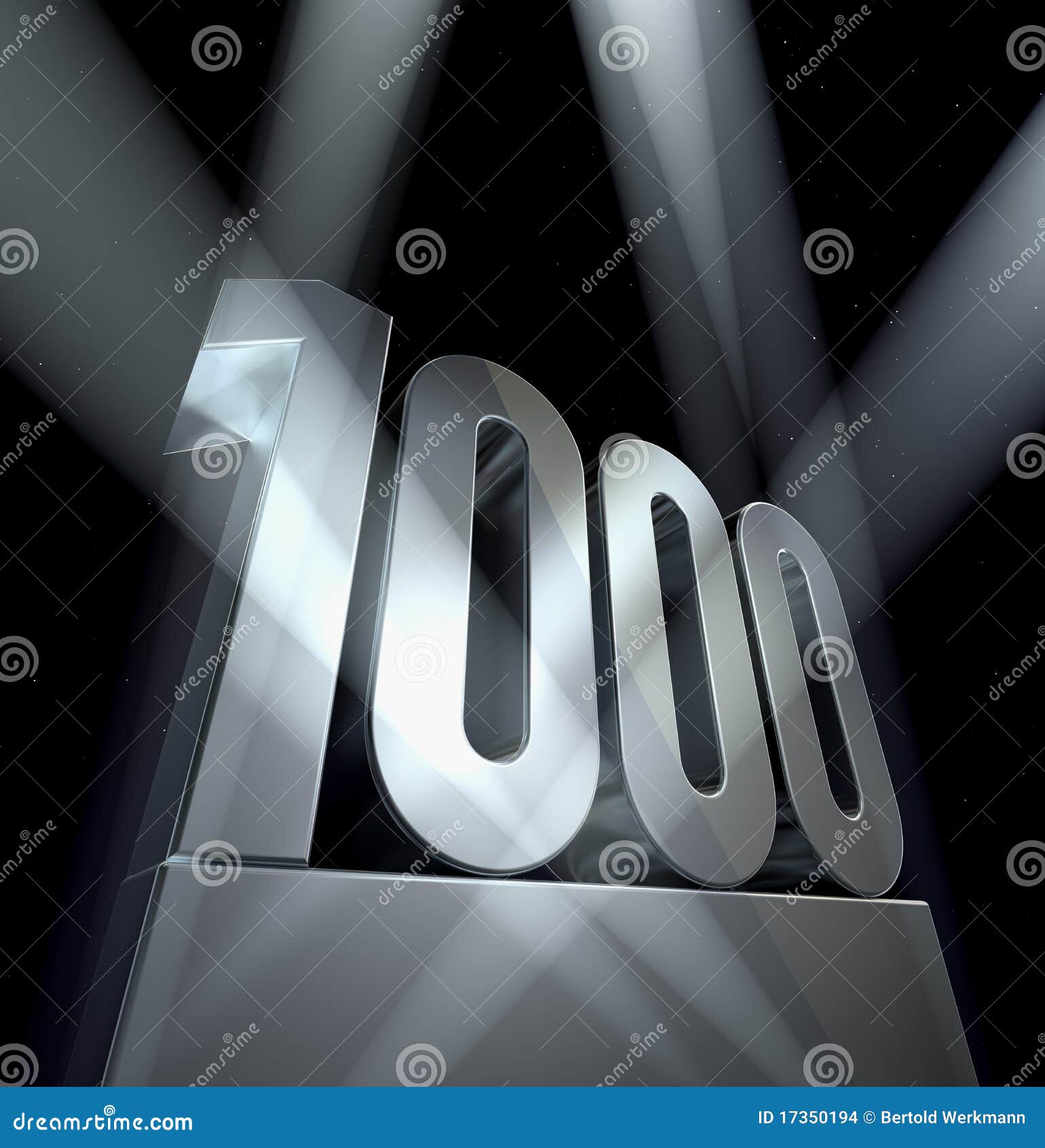 Nummer 1000 stock illustratie. Illustration of gelukwens - 17350194