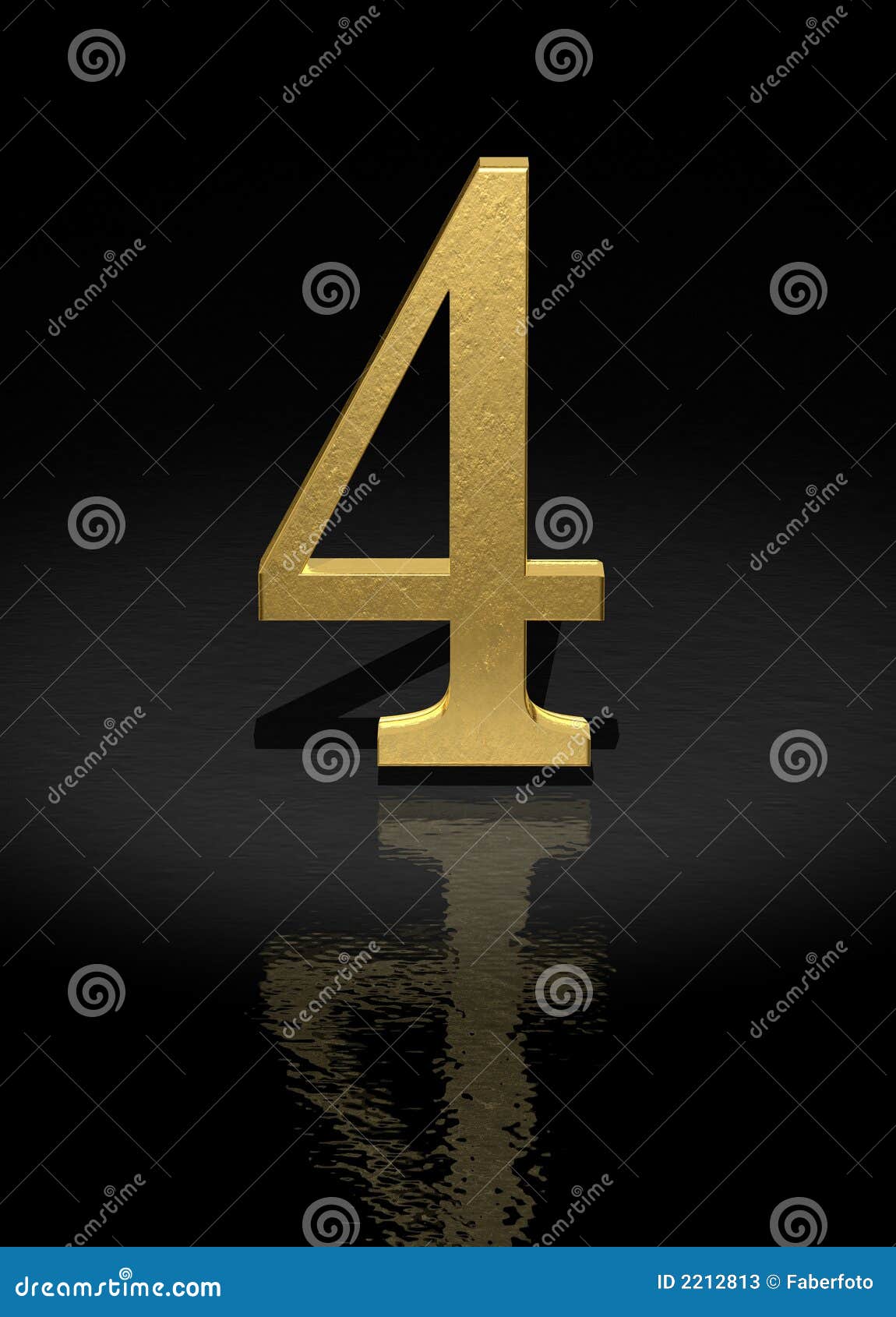 Nummer 4 stock illustratie. Illustration of artistiek - 2212813