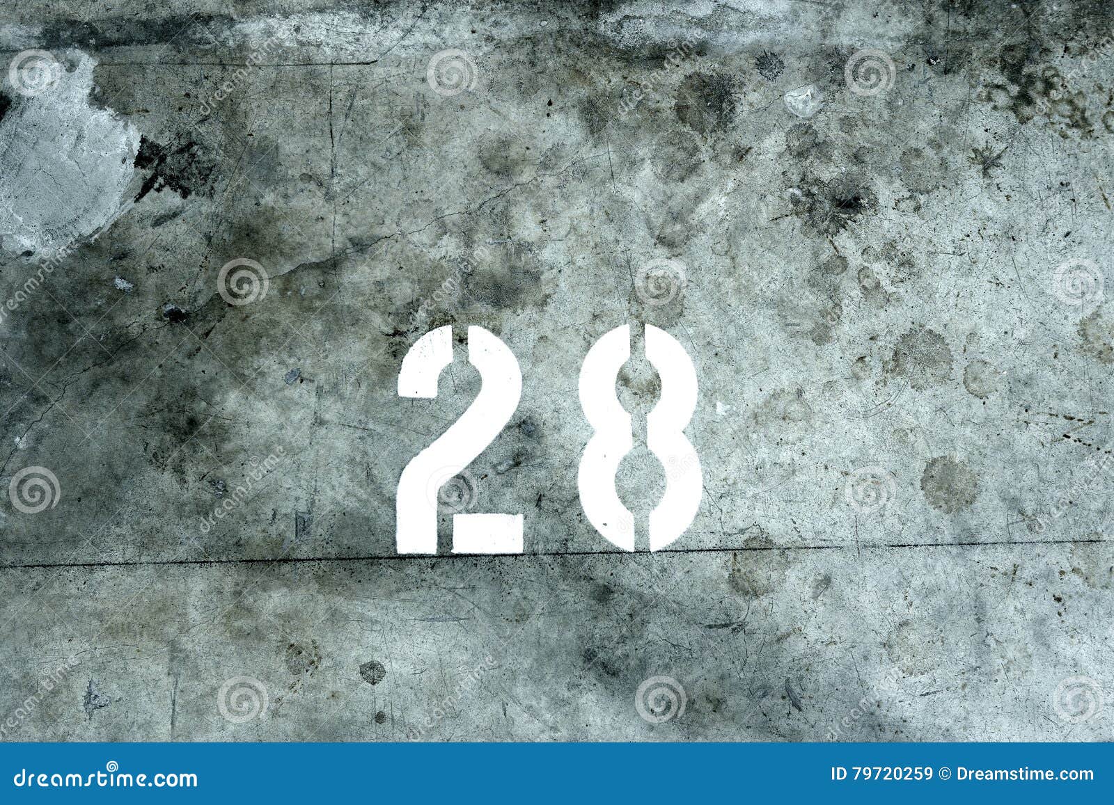 Nummer 28 fotografering för bildbyråer. Bild av prickar - 79720259