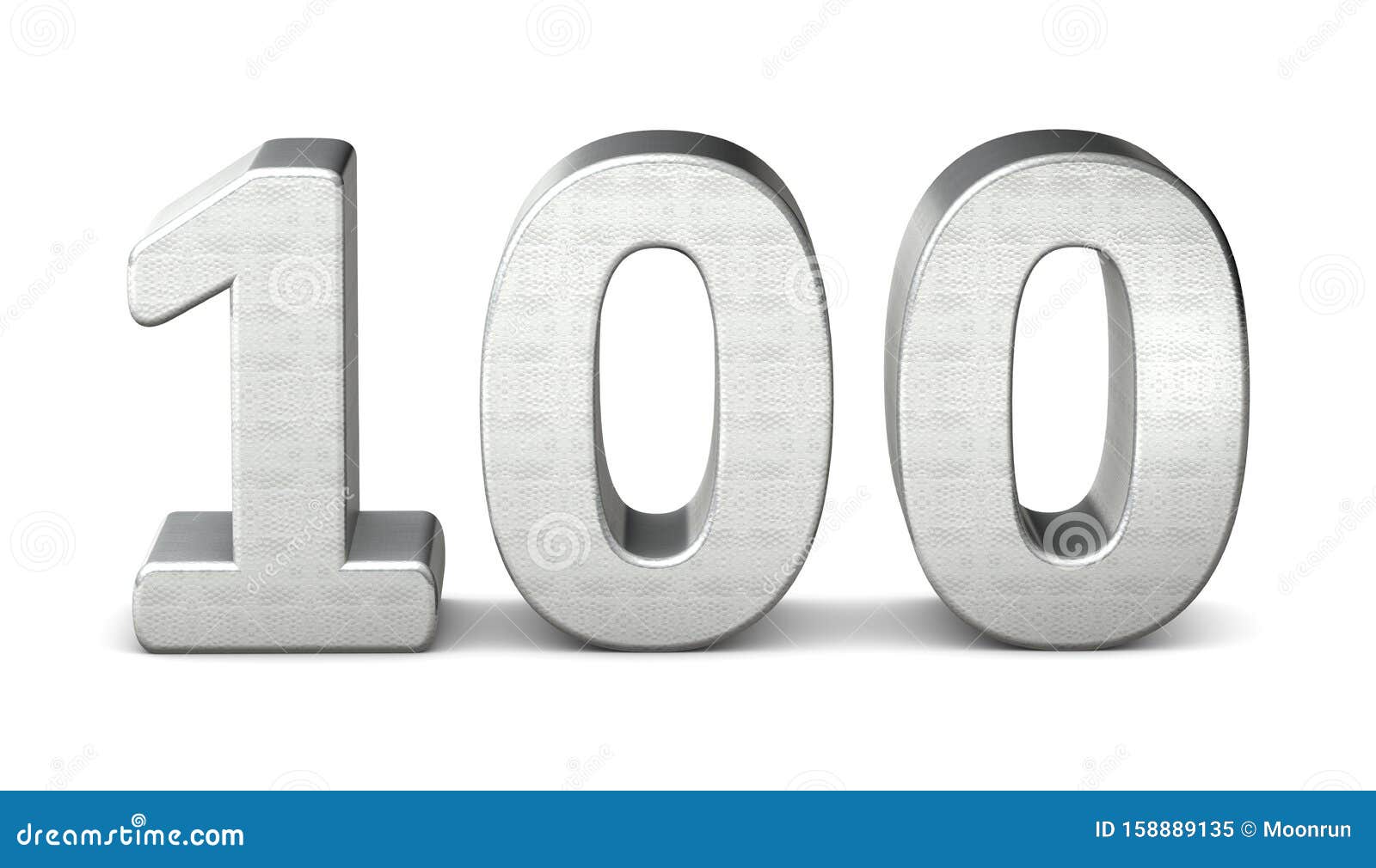 100 Nummer 3d Silberstruktur 3d Stock Abbildung - Illustration von text ...
