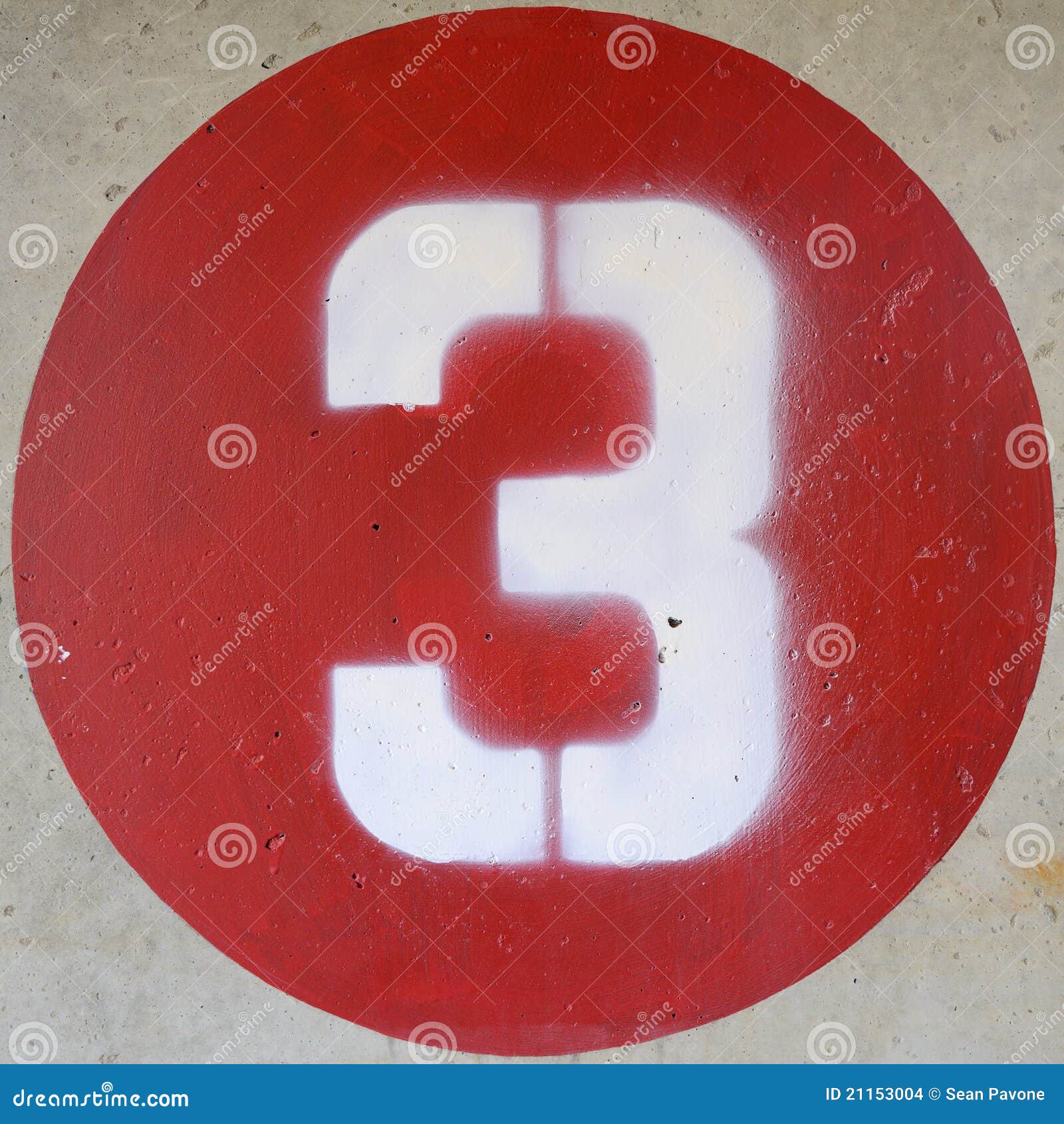 Nummer Drie stock foto. Image of concreet, drie, teken - 21153004