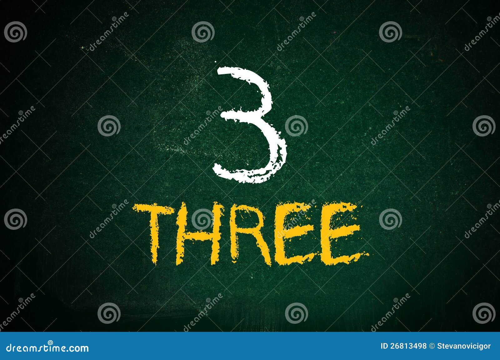 Nummer drie stock foto. Image of element, symbool, telling - 26813498