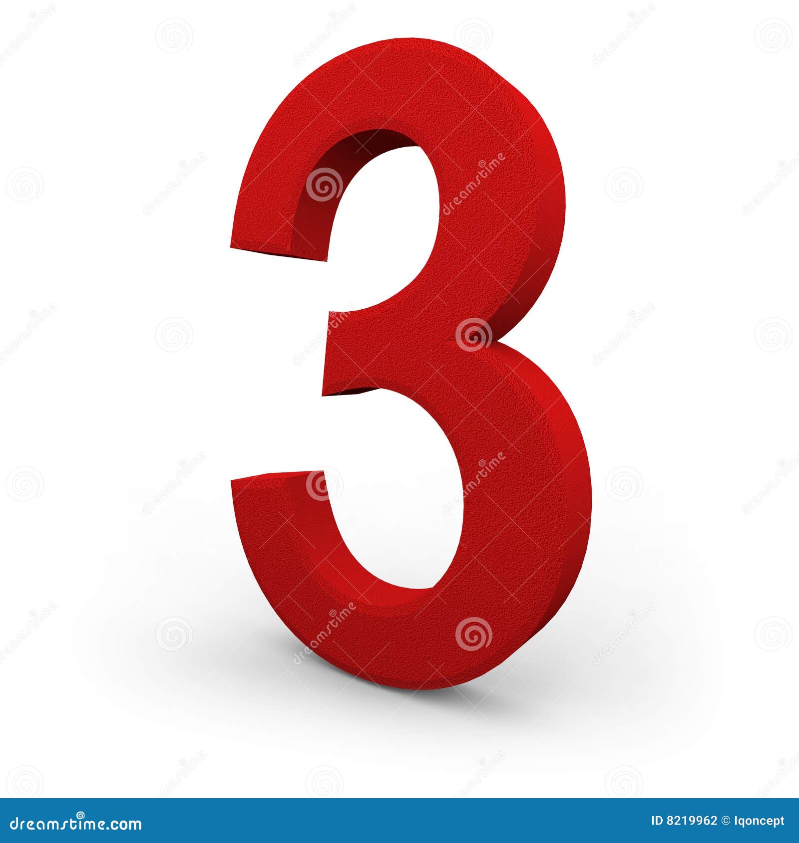 Nummer Drie Op Witte Achtergrond Stock Illustratie - Illustration of ...