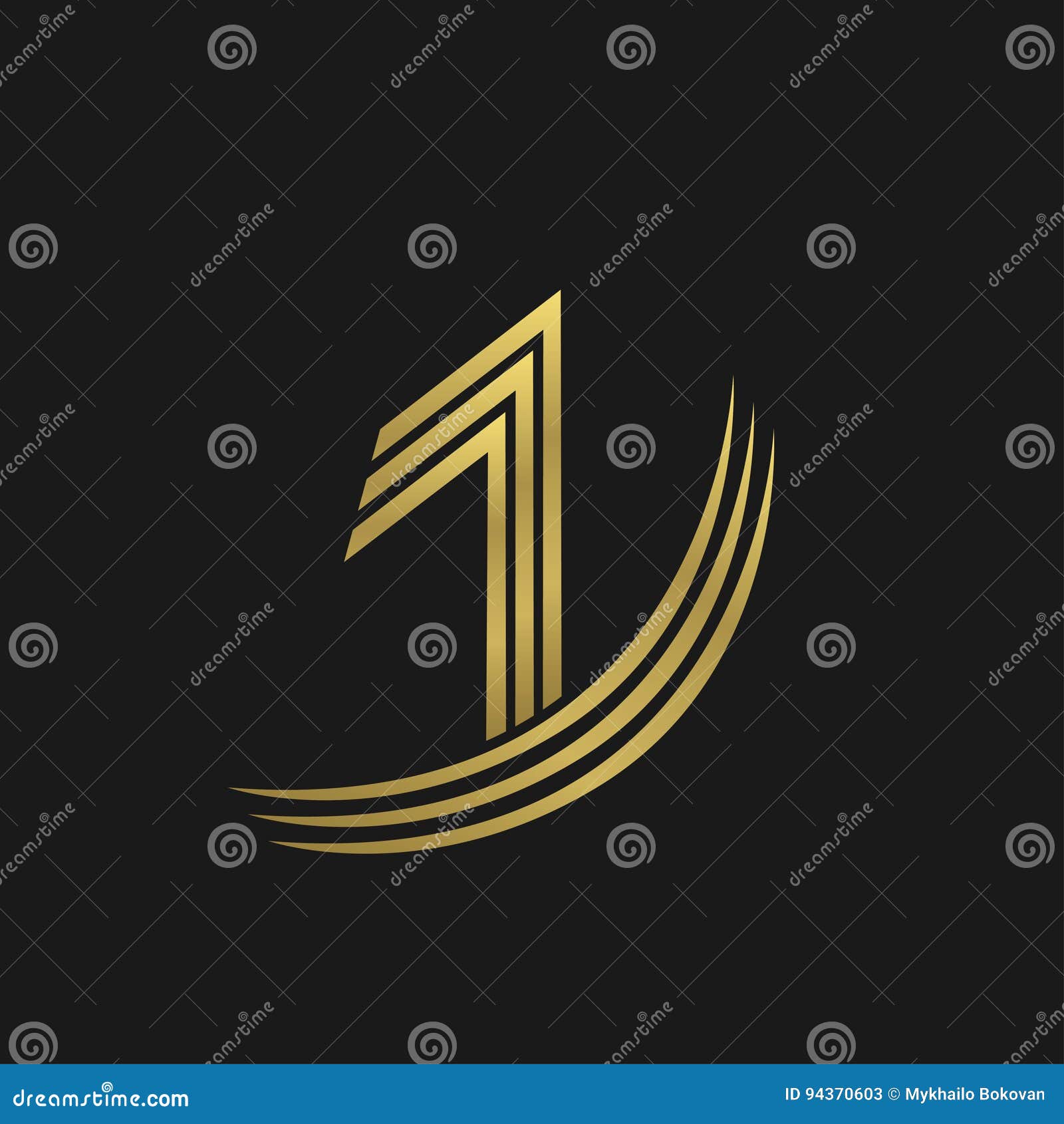 Nummer Eins-Symbol vektor abbildung. Illustration von meister - 94370603