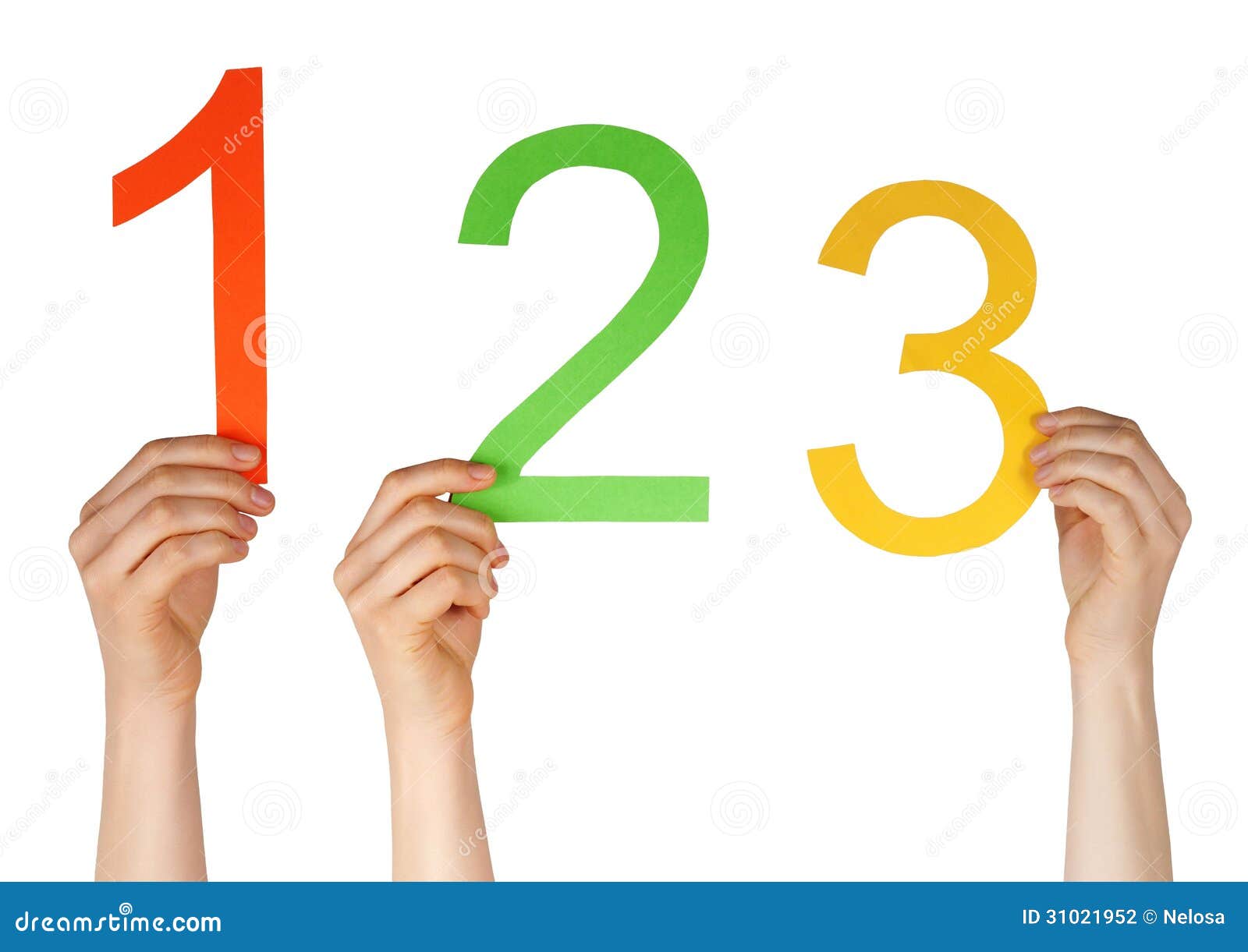 Nummer Eins, zwei, drei stockfoto. Bild von ziffer, konkurrenz - 31021952