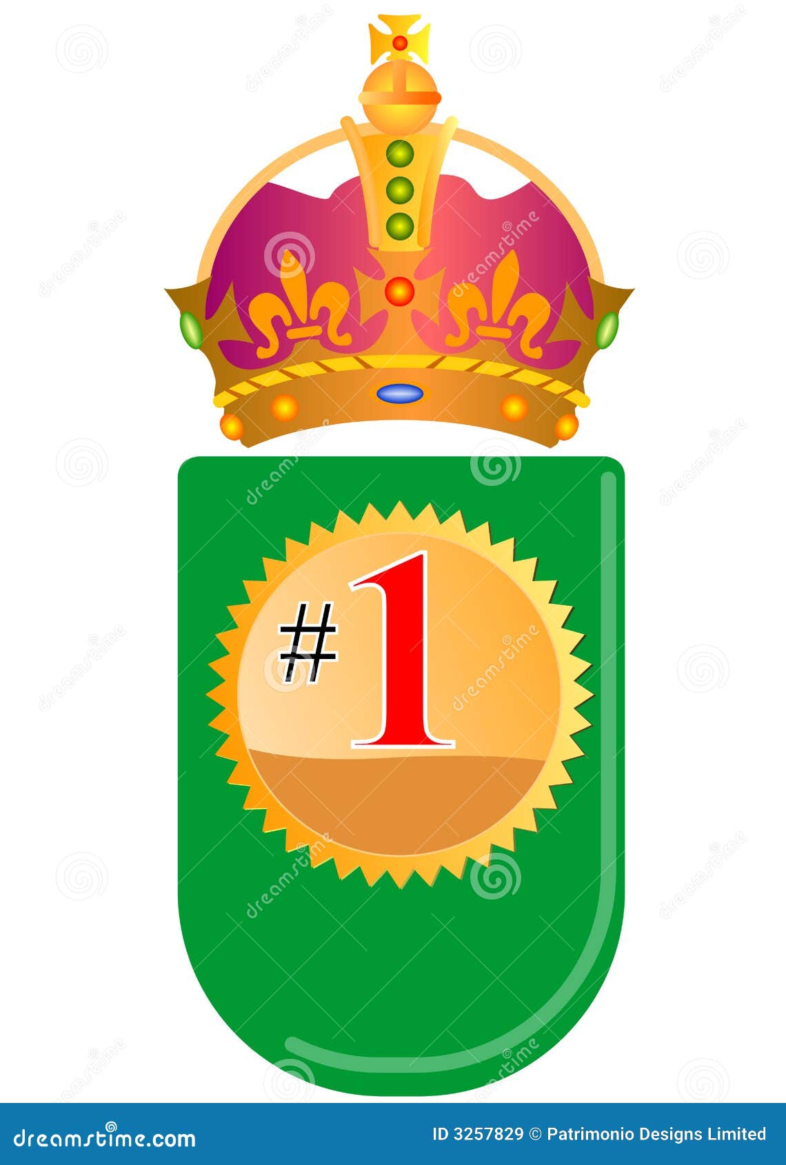 Nummer Ett över Hela Världen Stock Illustrationer - Illustration av ...