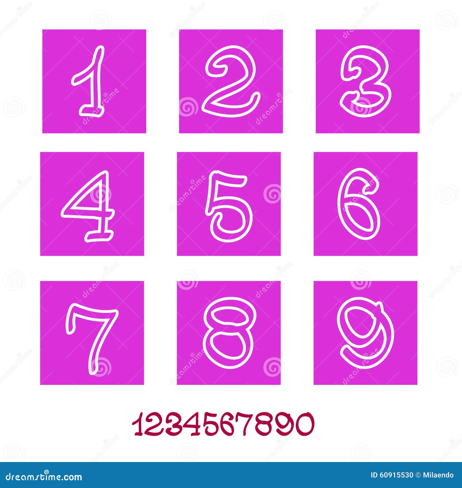 Nummer (symbolskonto) vektor illustrationer. Illustration av rulla ...