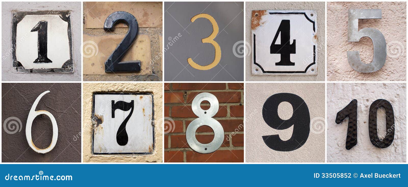 Nummer 1 tot 10 stock foto. Image of twee, teken, grunge - 33505852