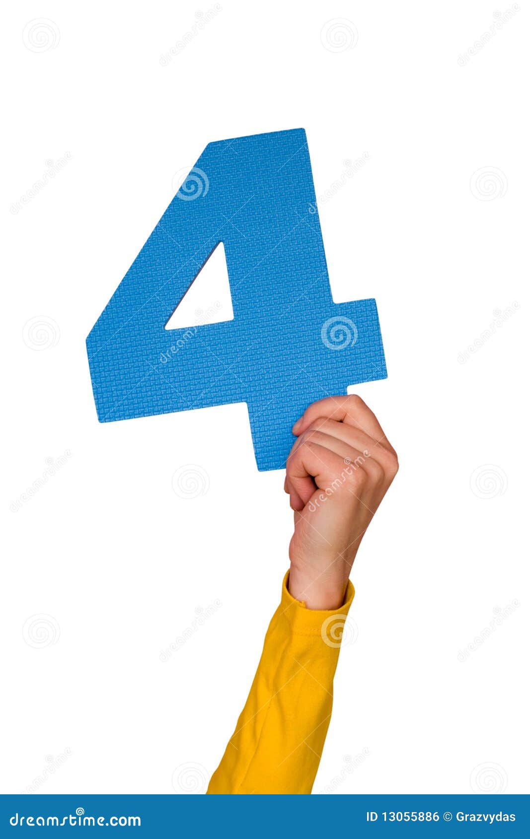 Nummer vier stock foto. Image of geïsoleerd, tekst, onderwijs - 13055886