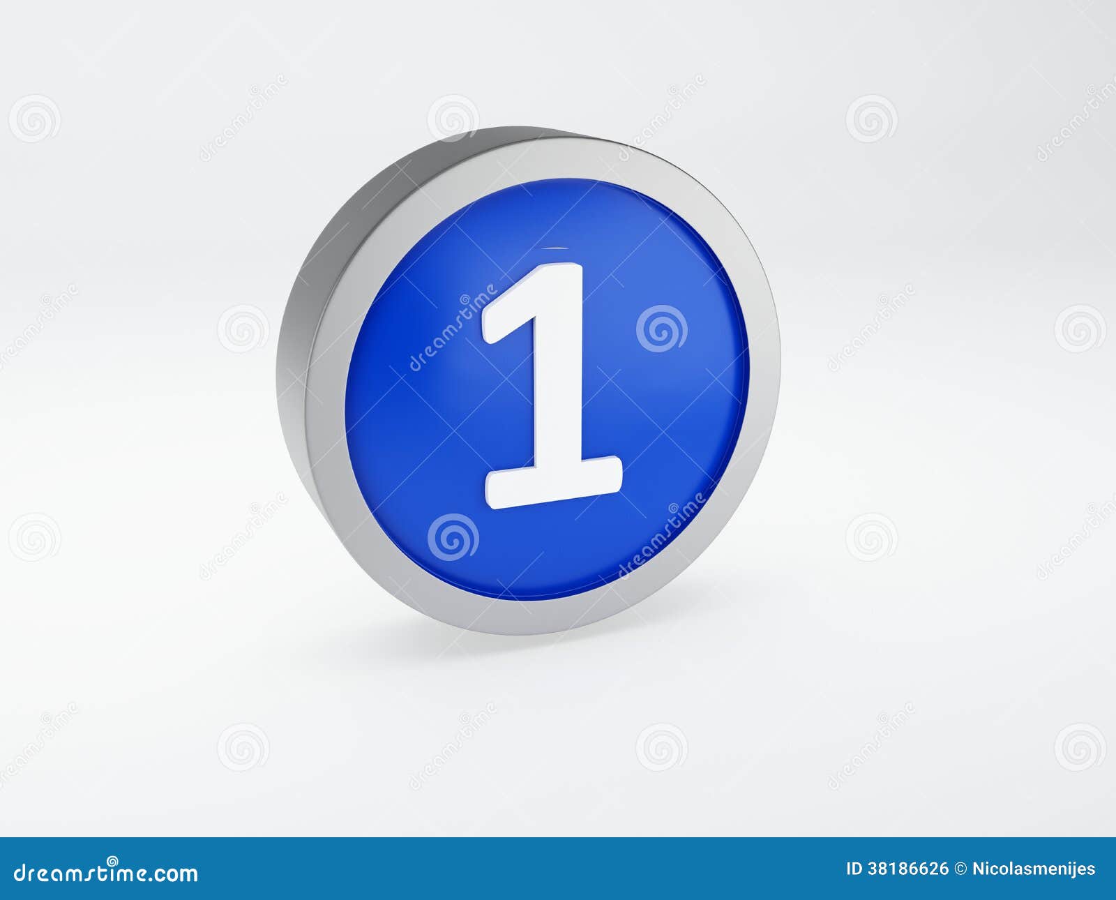 Nummer 1 Webpictogram stock illustratie. Illustration of lijn - 38186626