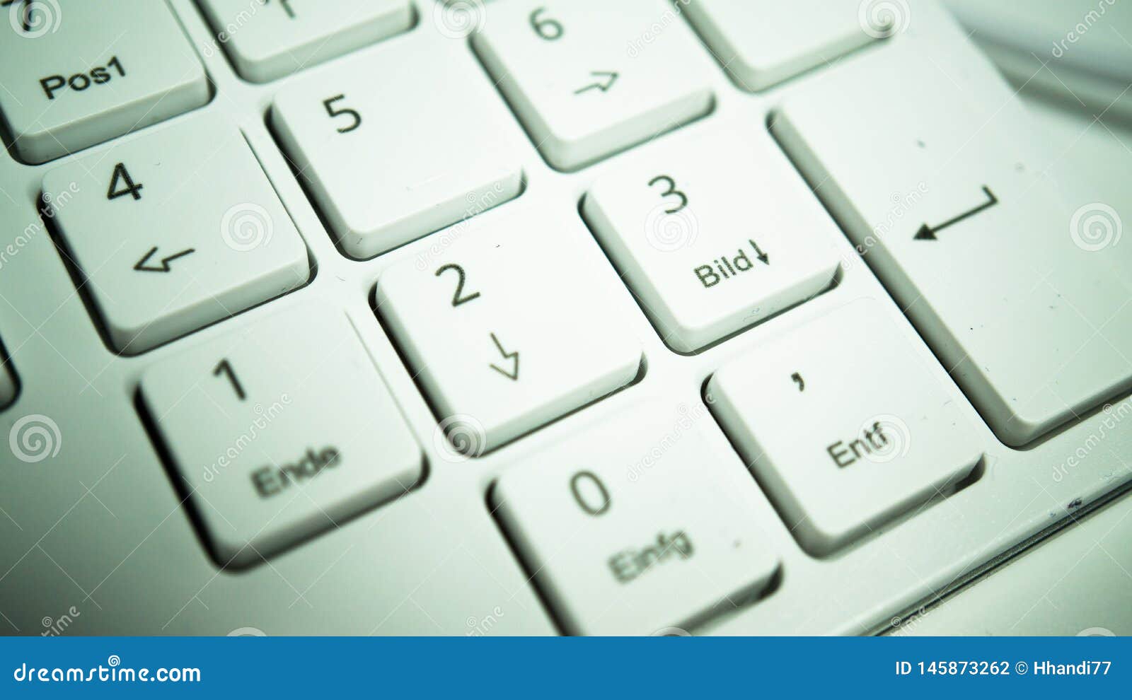 Numpad Blanco Del Teclado Diagonalmente Foto de archivo - Imagen de ...