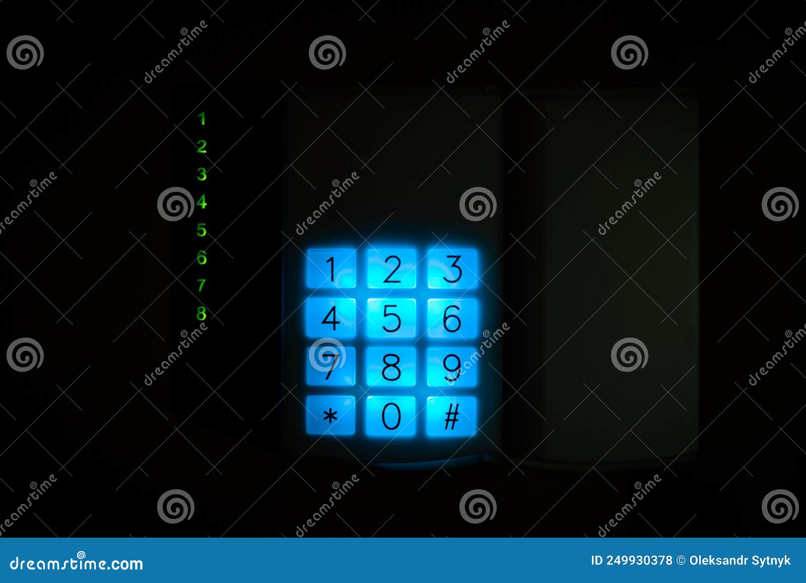 Remote Control Panel of the Security System in the Apartment ...