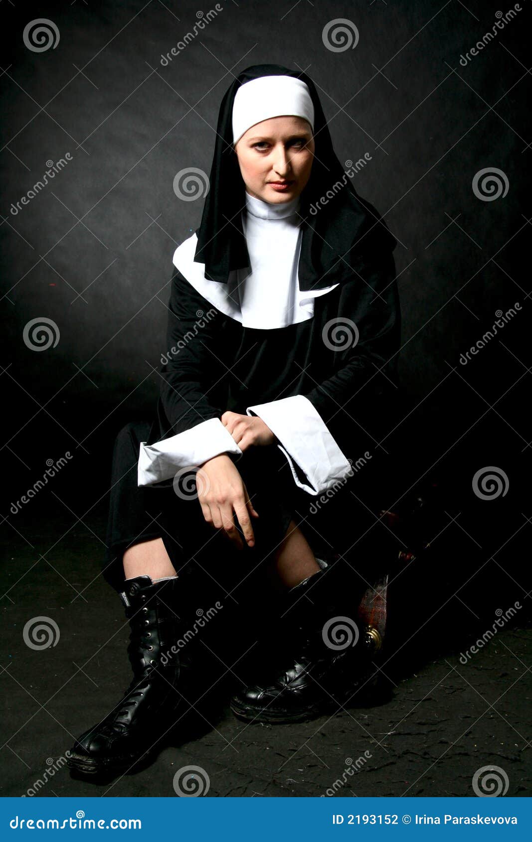 Nun Portrait stock photo. Image of clergy, looking, forgiveness - 2193152