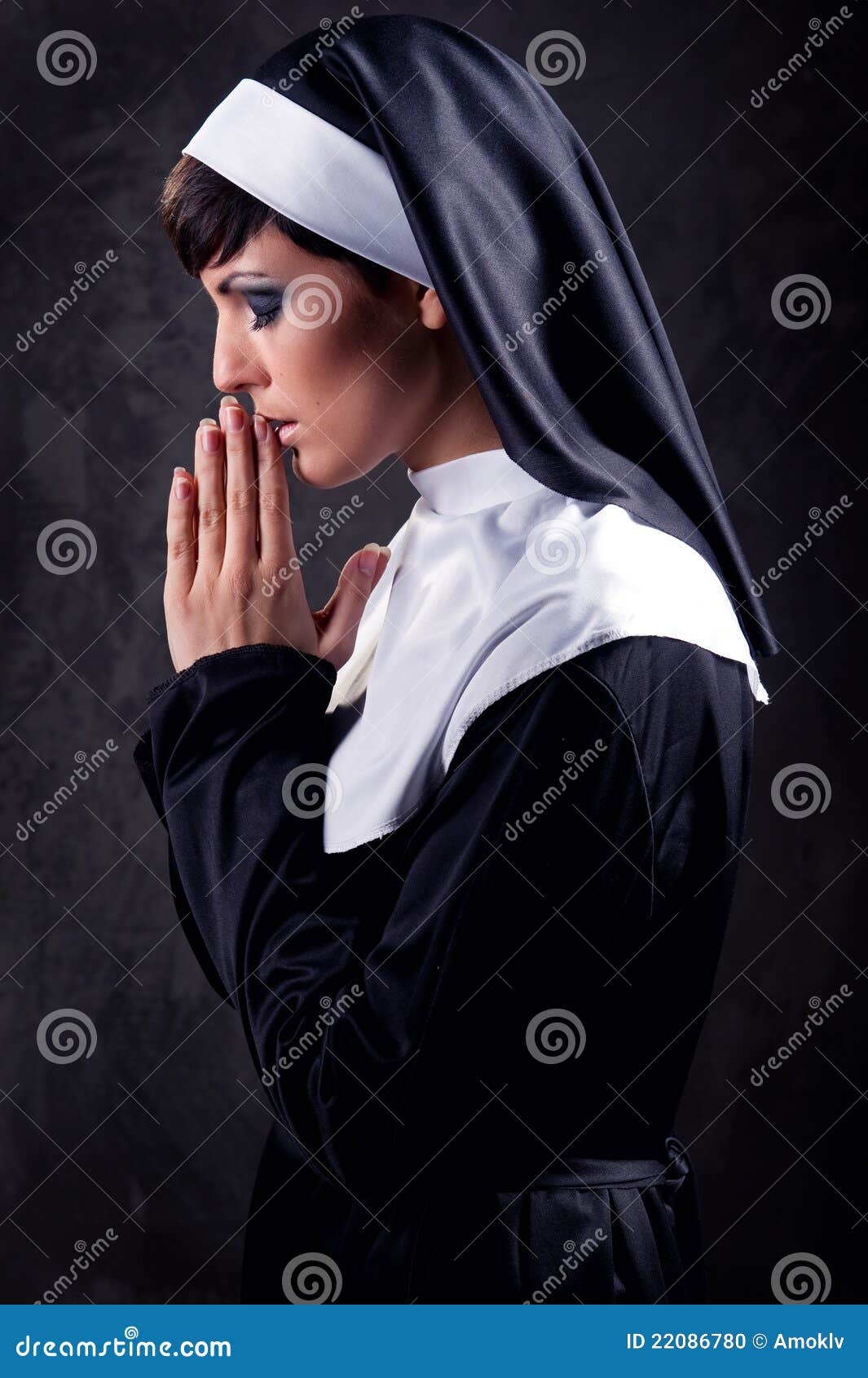 Nun praying stock photo. Image of caucasian, female, devotion - 22086780