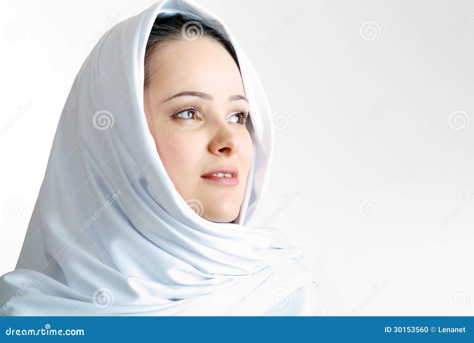 Woman in white stock photo. Image of lifestyles, monastery - 30153560