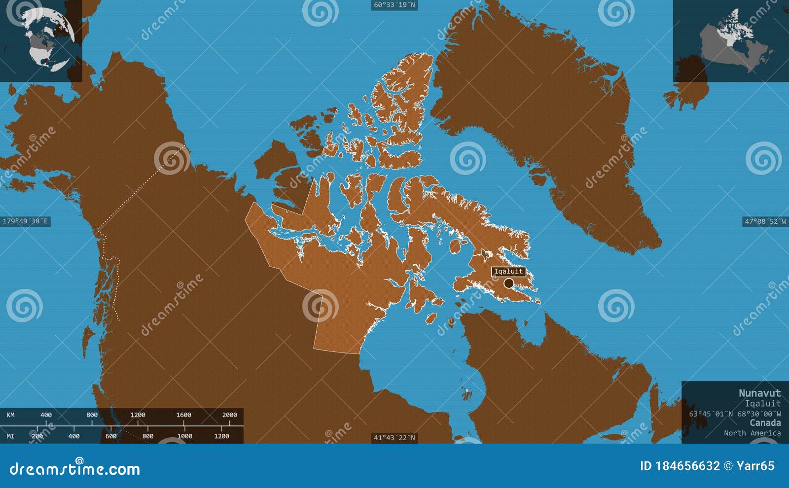 Nunavut, Canada - Composition. Pattern Stock Illustration ...