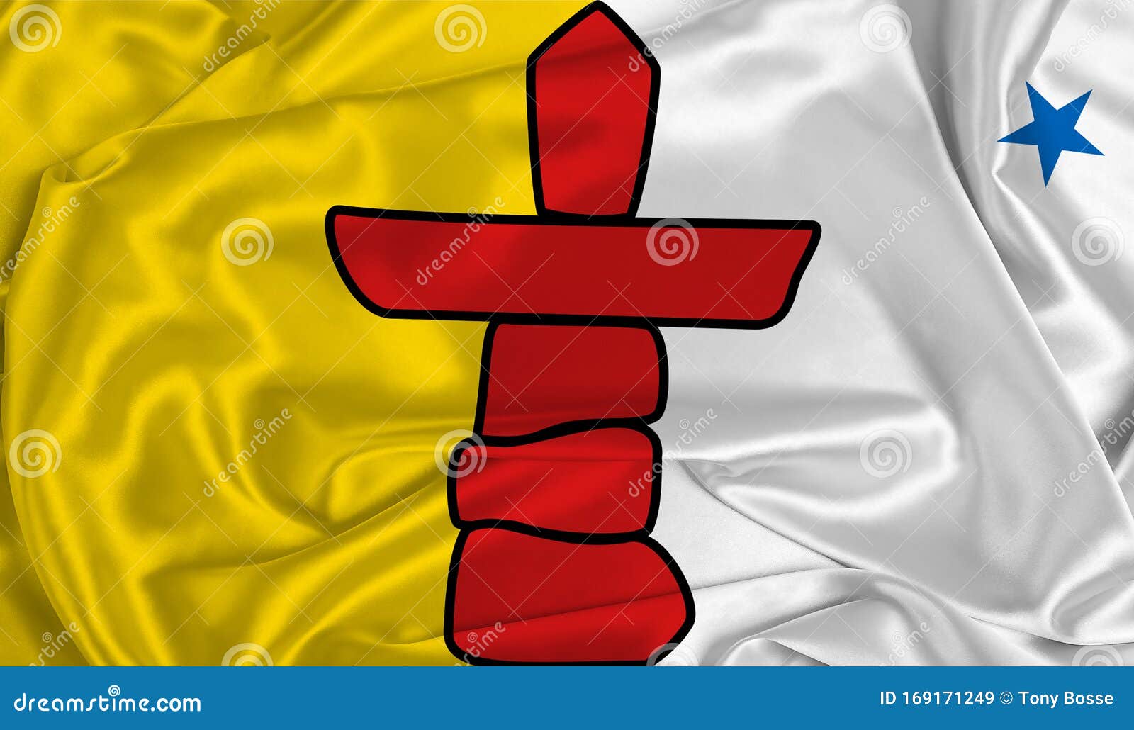 Nunavut Flag Illustration | CartoonDealer.com #128880832