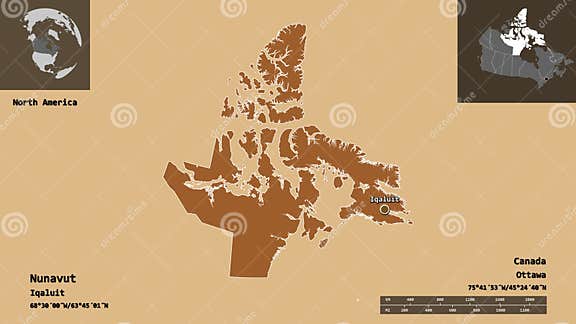 Nunavut, Territory of Canada,. Previews. Pattern Stock Illustration ...