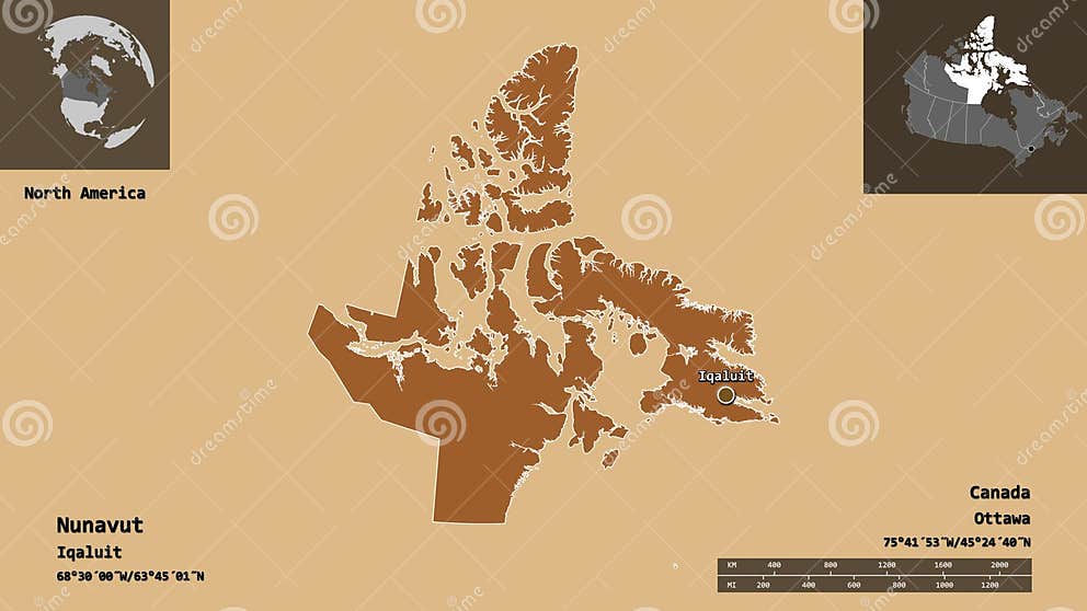 Nunavut, Territory of Canada,. Previews. Pattern Stock Illustration ...