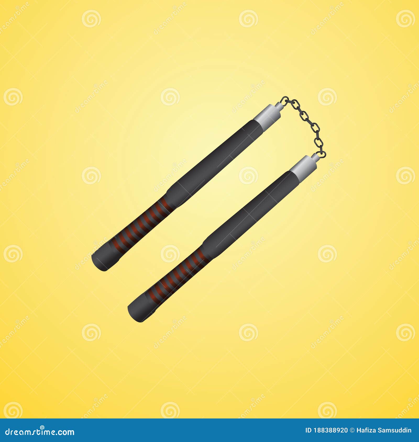 Nunchaku. Vector Illustration Decorative Design Stock Vector ...