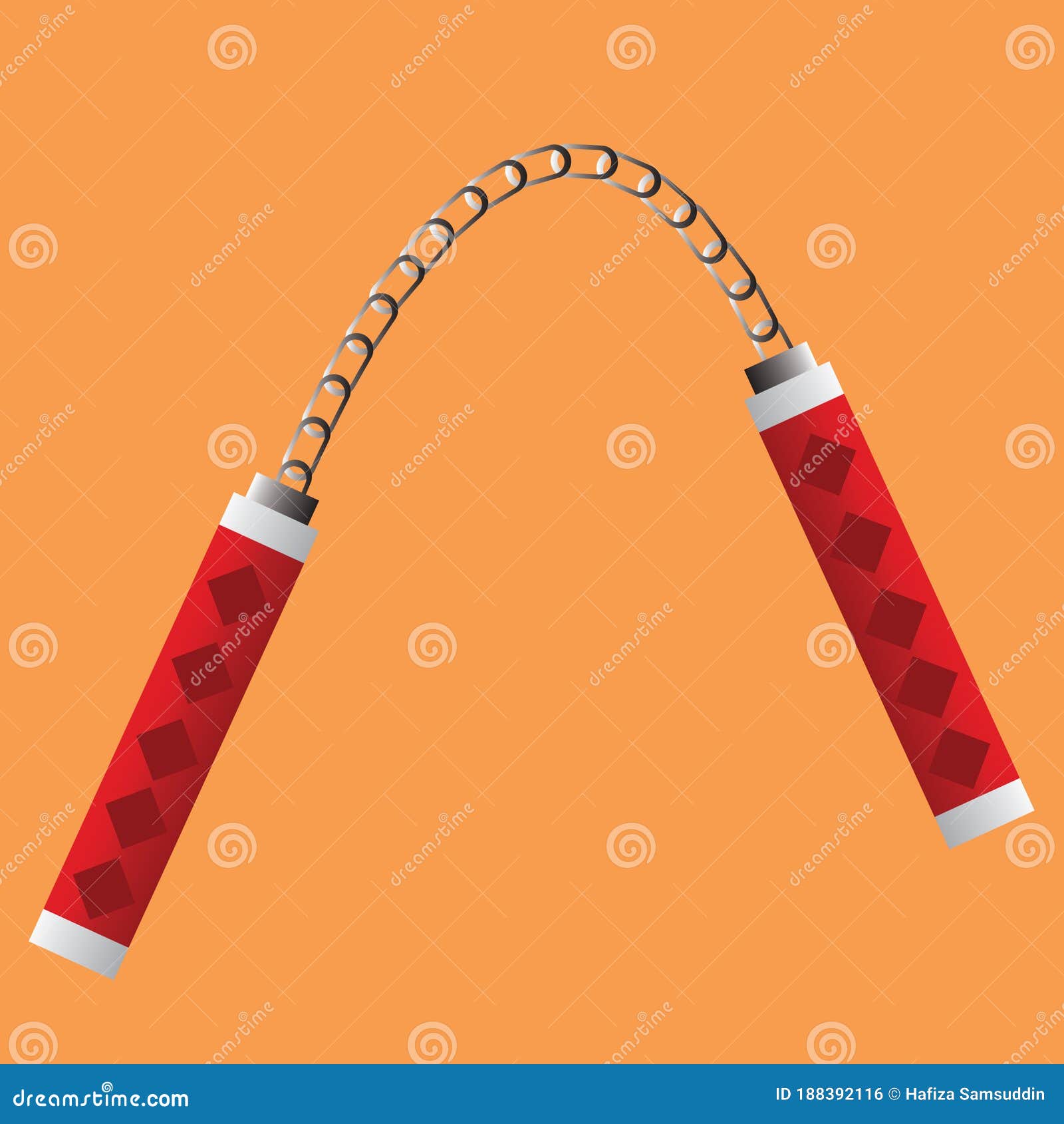 Nunchaku. Vector Illustration Decorative Design Stock Vector ...