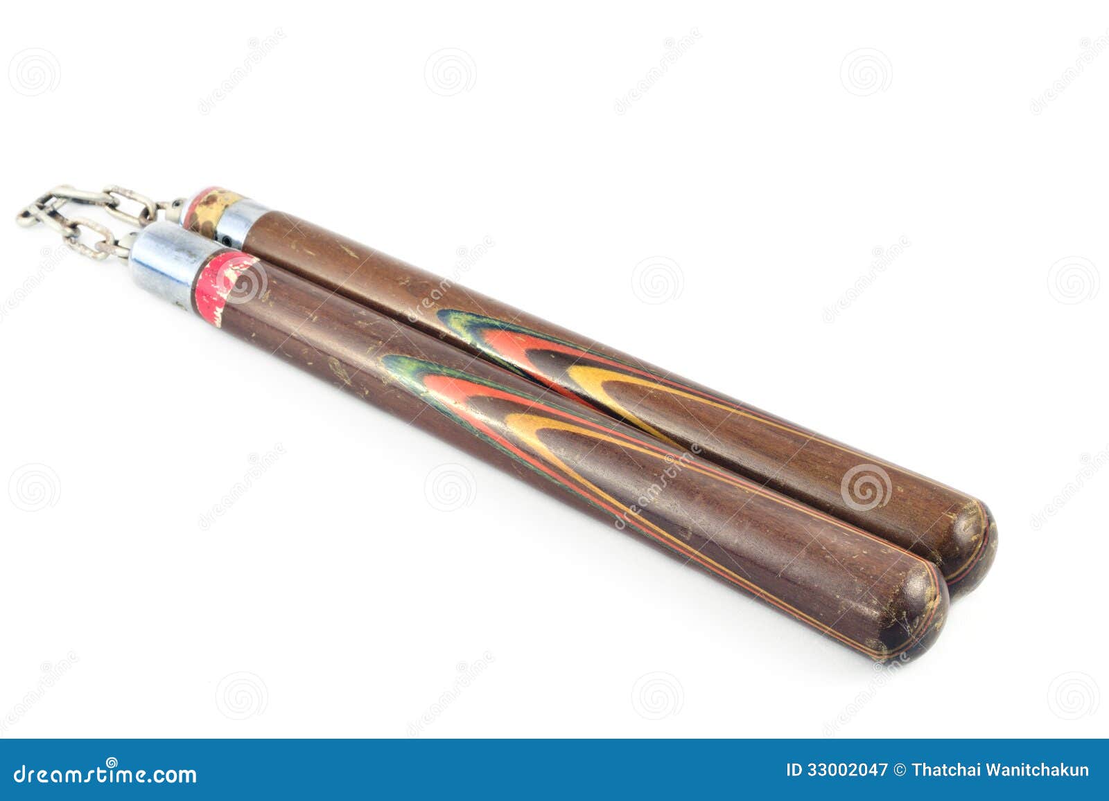 Nunchucks. stock image. Image of kungfu, nunchucks, east - 33002047