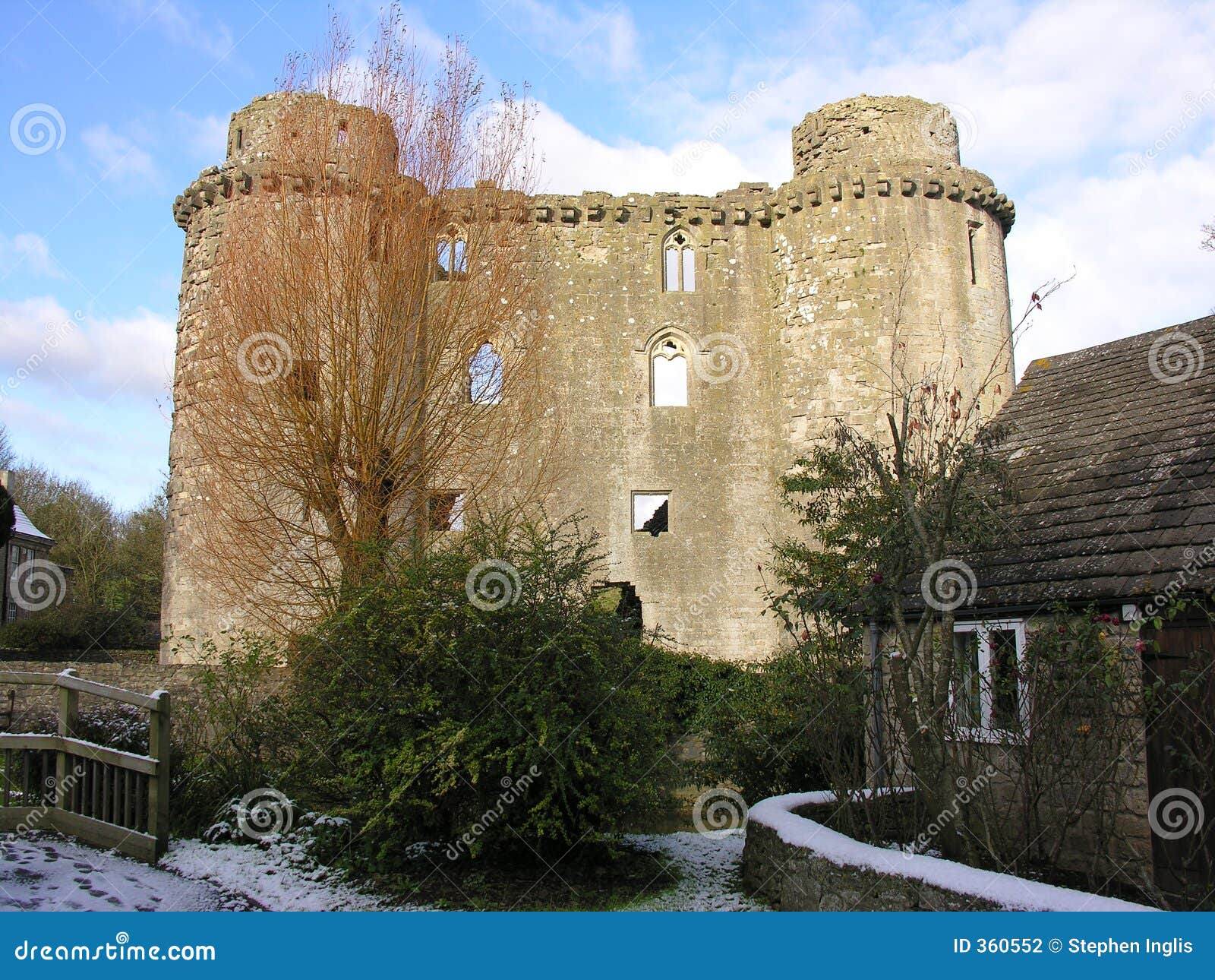 Nunney Castle 2 stock photo. Image of royalty, gothic, england - 360552