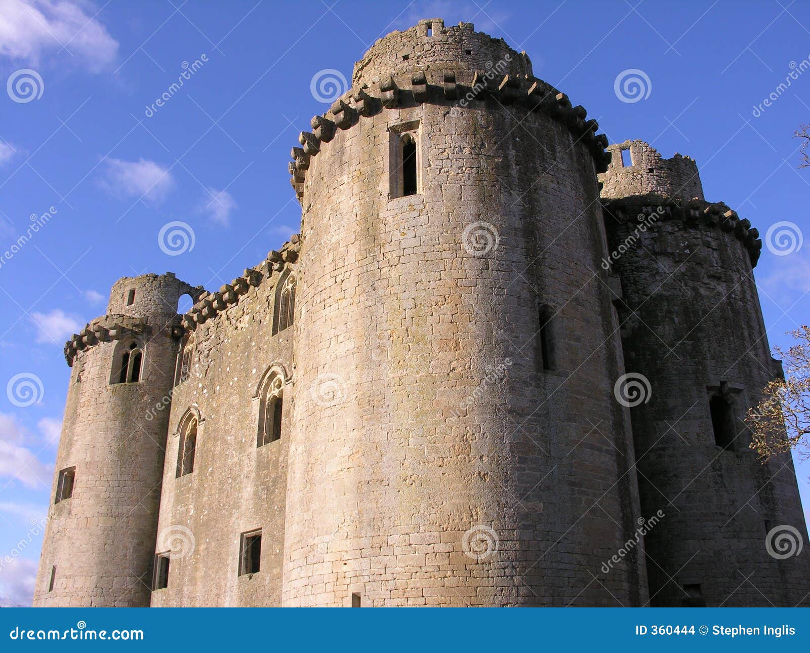 Nunney Castle stock photo. Image of english, battlements - 360444