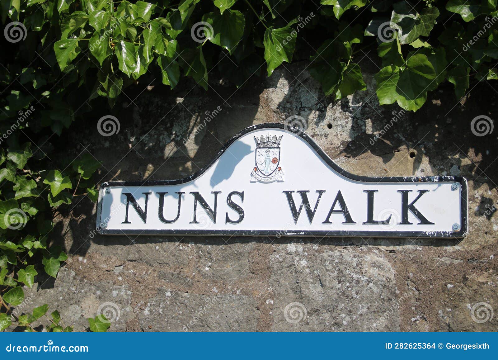 Nuns Walk Sign on Footpath at Coldstream Editorial Stock Image - Image ...