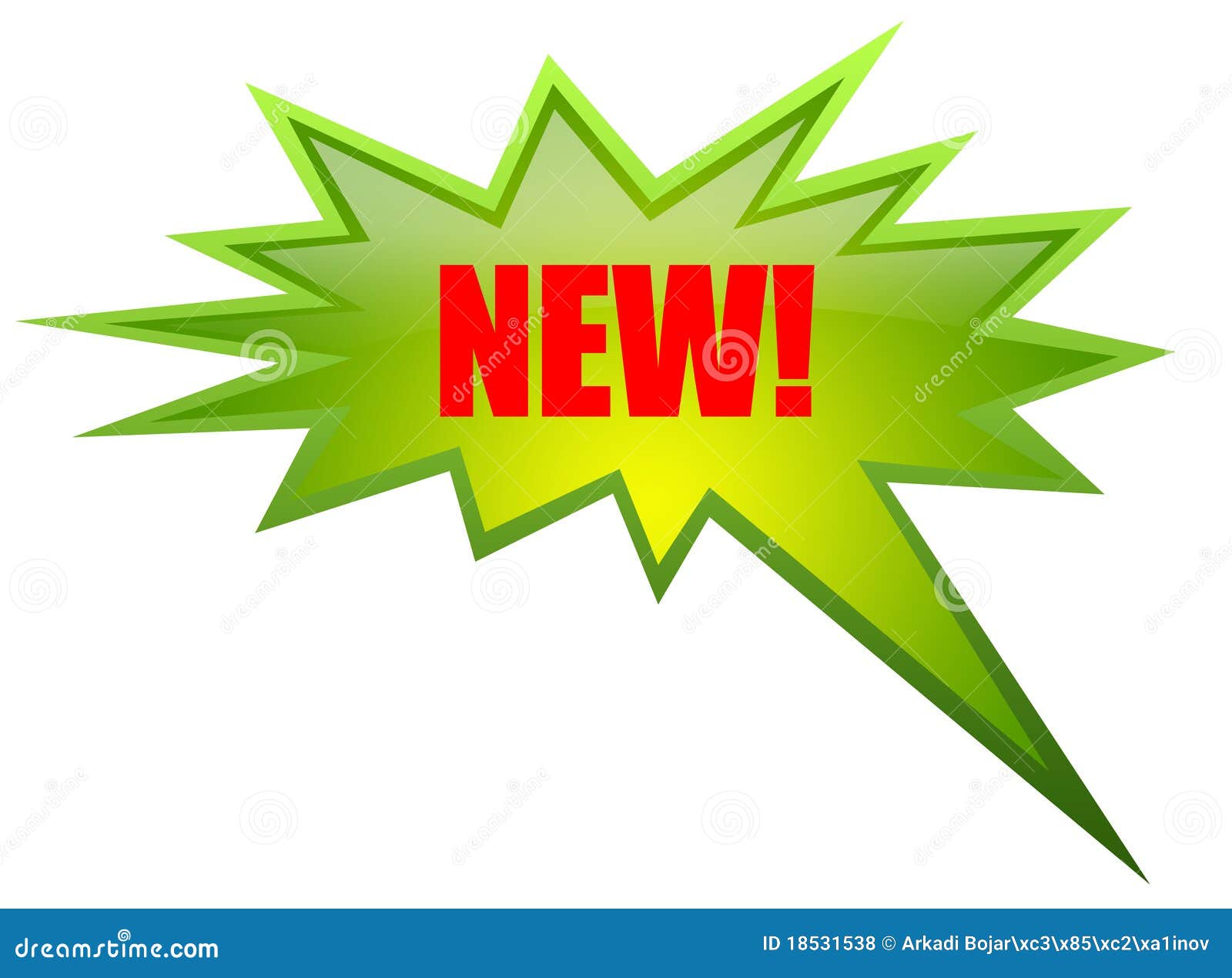 Nuova icona illustrazione di stock. Illustrazione di verde - 18531538