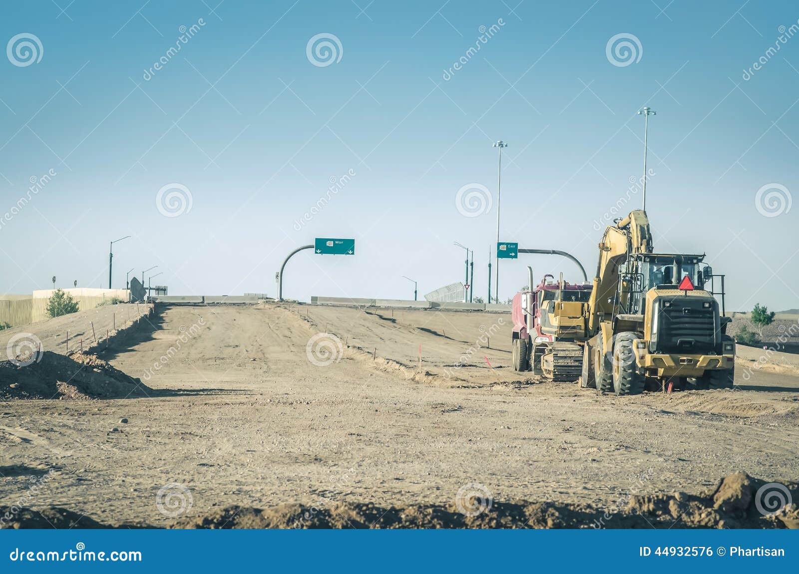 Nuova Strada Principale Della Strada in Costruzione Fotografia Stock ...