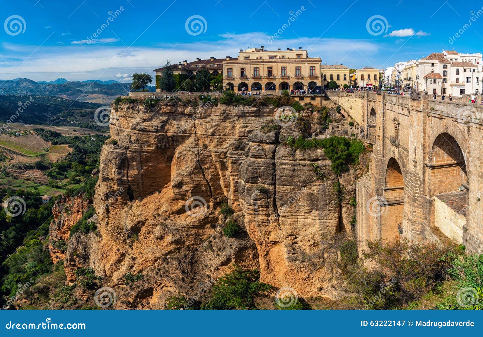 Nuovo Ponte a Ronda, Spagna Immagine Stock - Immagine di città ...