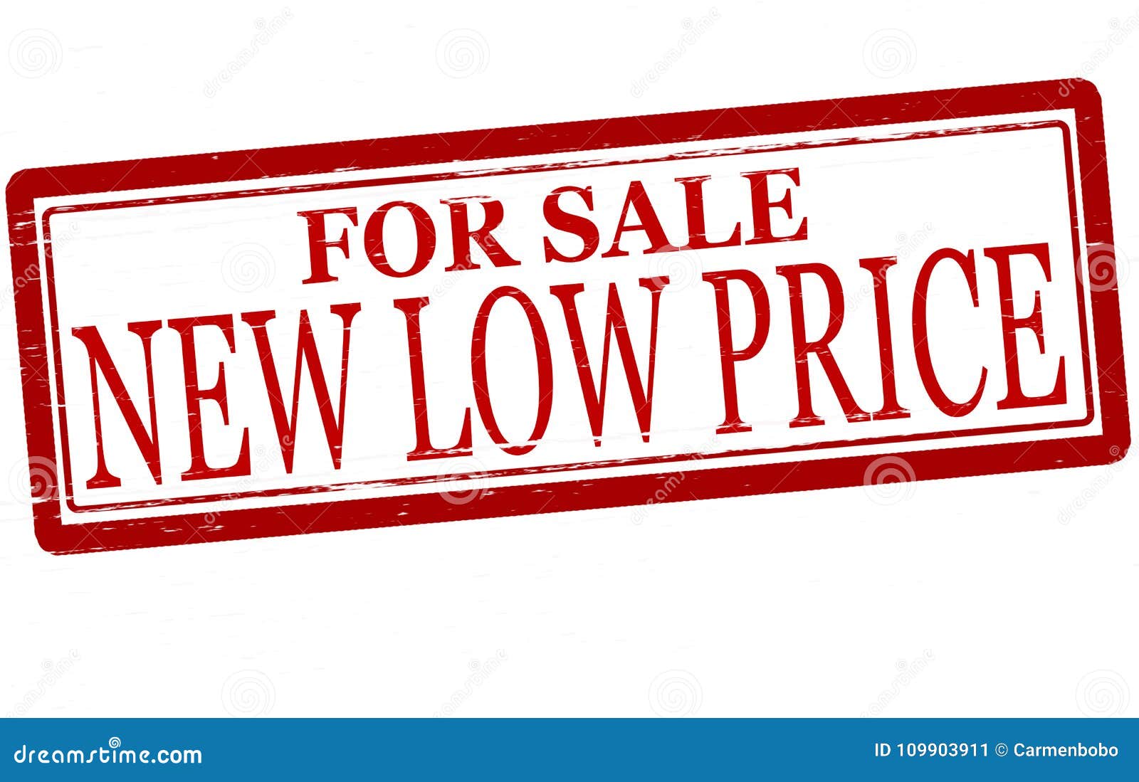 Nuovo prezzo basso illustrazione di stock. Illustrazione di stupido ...