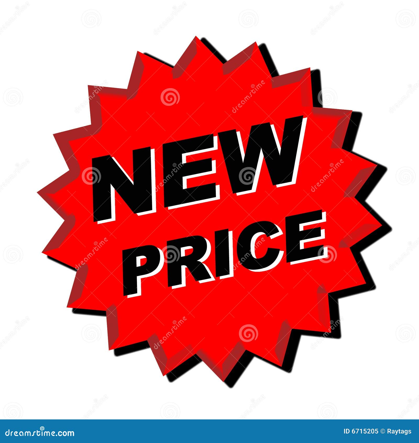 Nuovo segno di prezzi illustrazione di stock. Illustrazione di promo ...