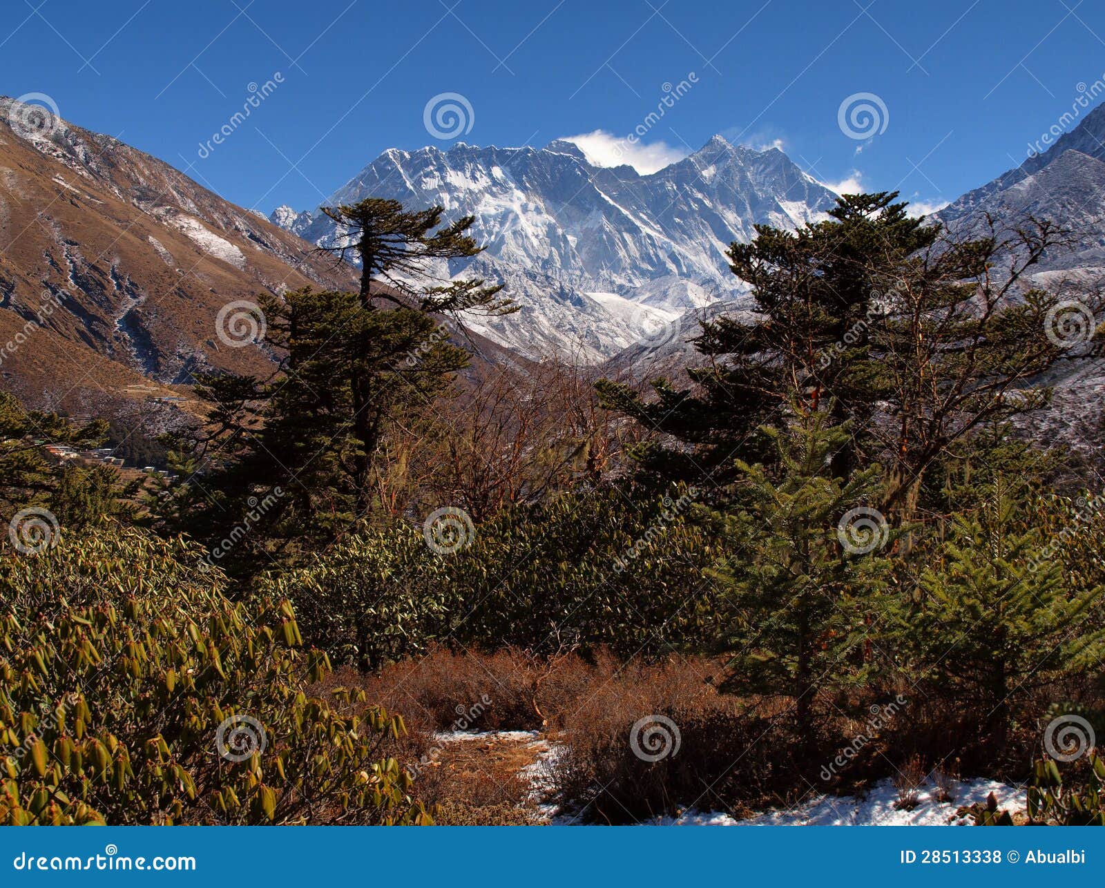 Nuptse-Lhotse@Everest stock photo. Image of color, majestic - 28513338