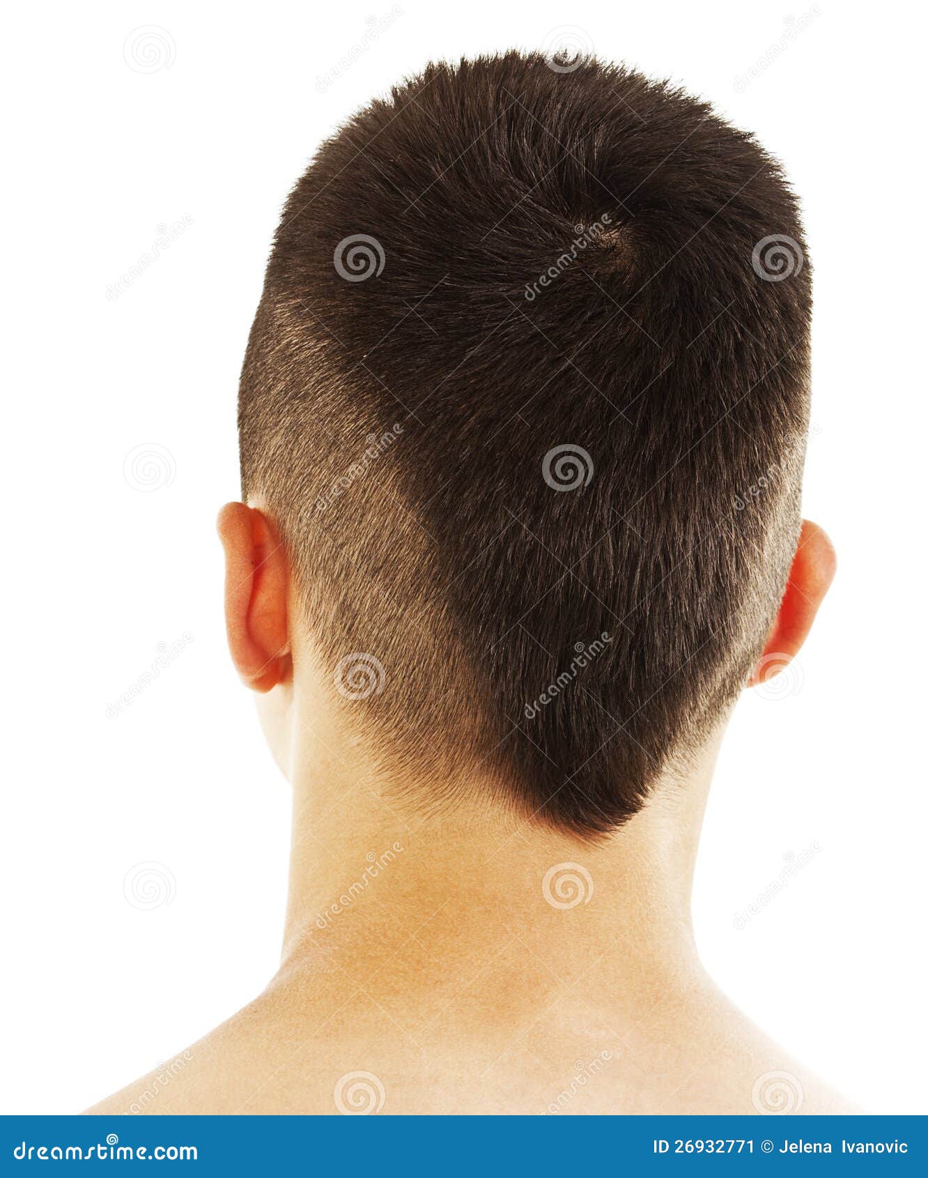 Nuque de l'homme image stock. Image du oreilles, caucasien - 26932771