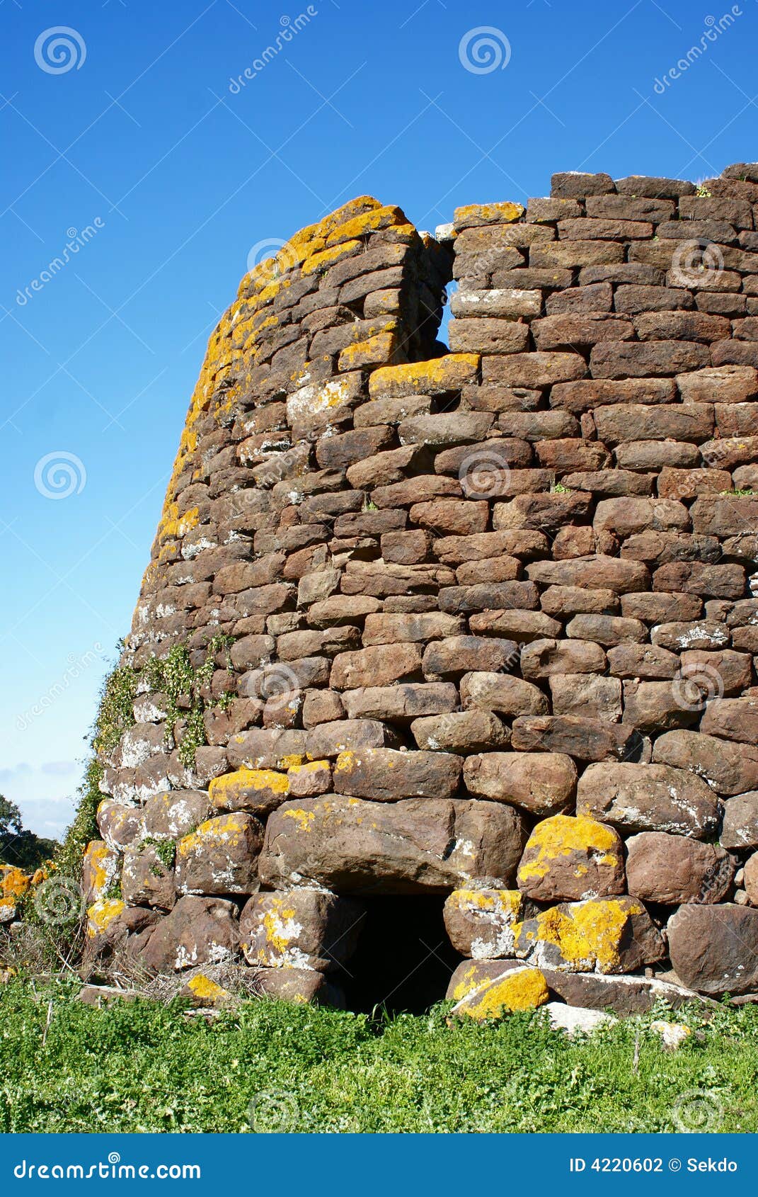 Nuraghe stock photo. Image of beautiful, ancient, primitive - 4220602