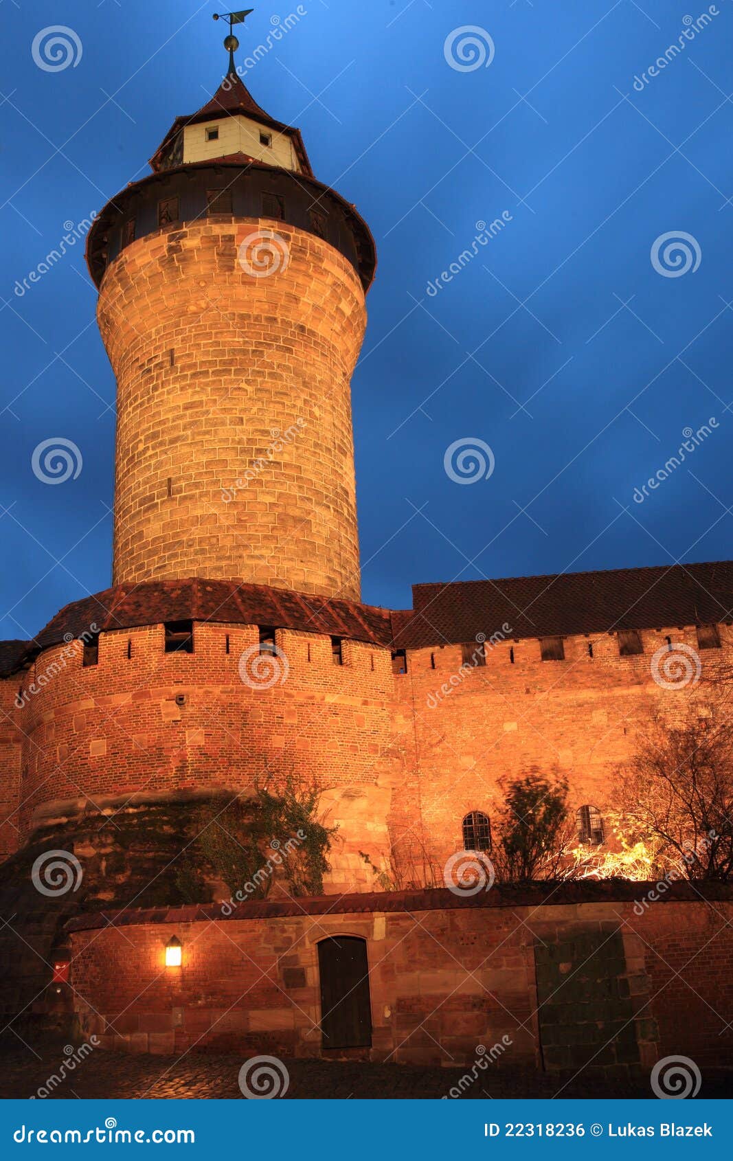 Nuremberg castle stock photo. Image of fortification - 22318236