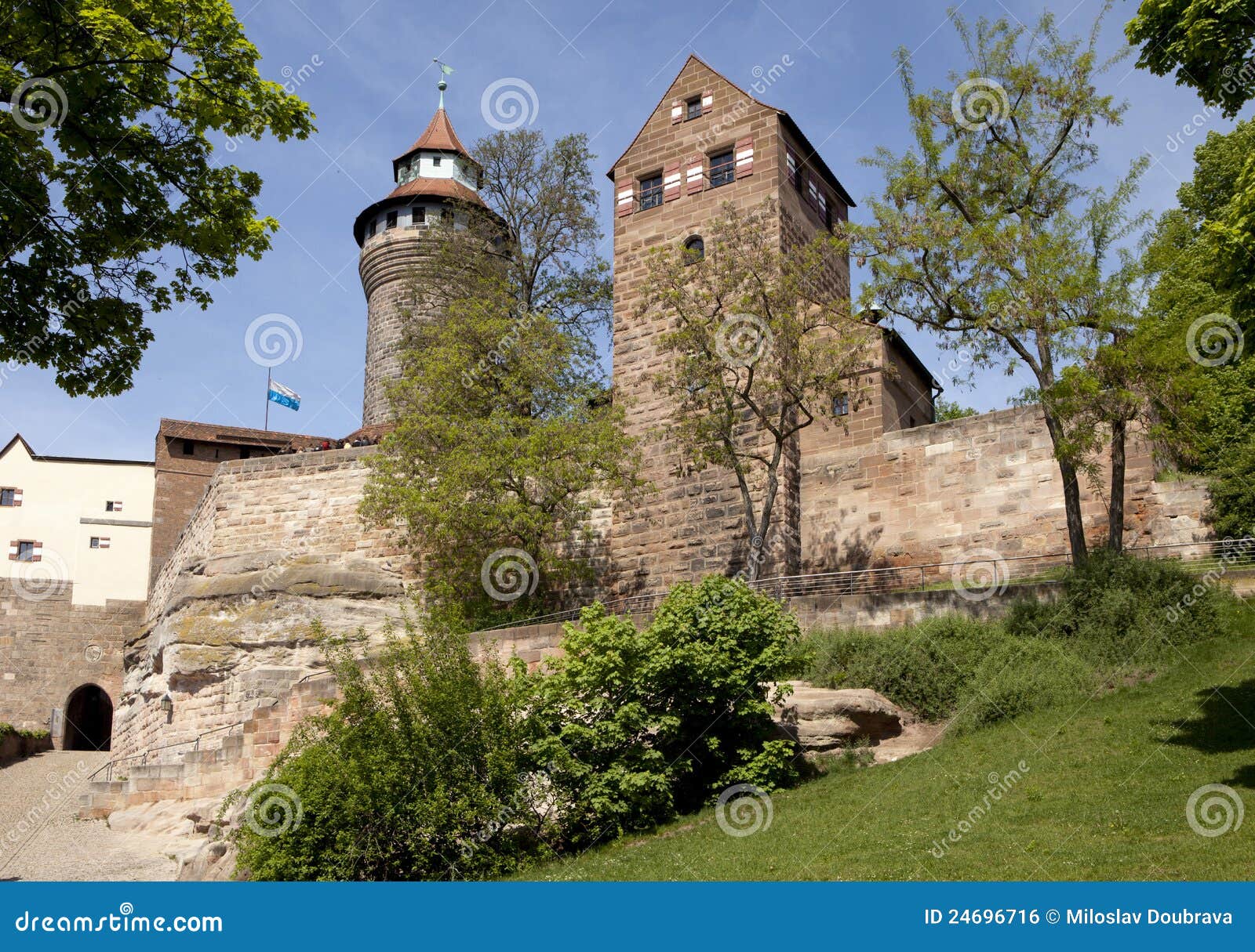 Nuremberg castle stock photo. Image of building, blue - 24696716