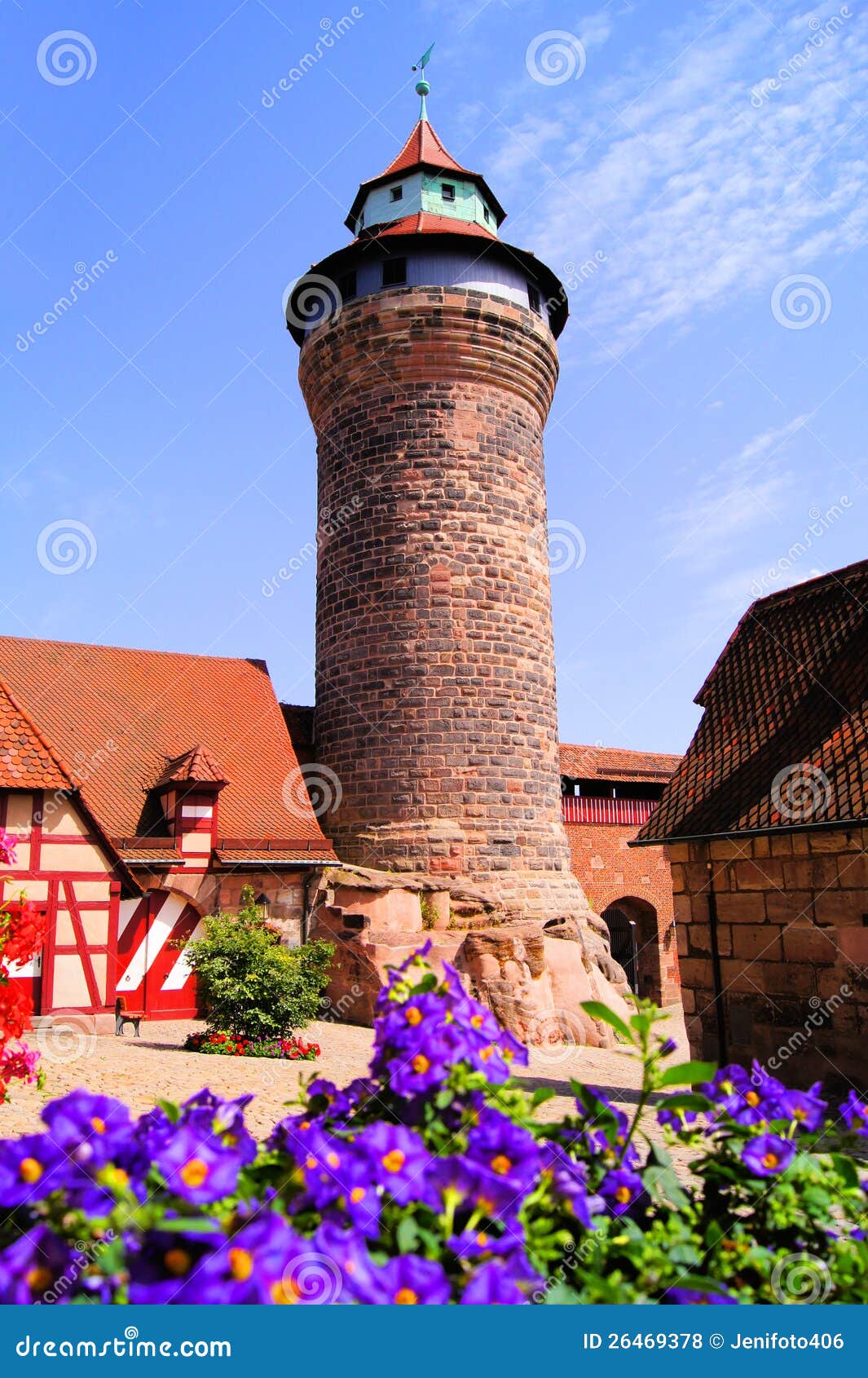 Nuremberg Castle stock photo. Image of attraction, ages - 26469378