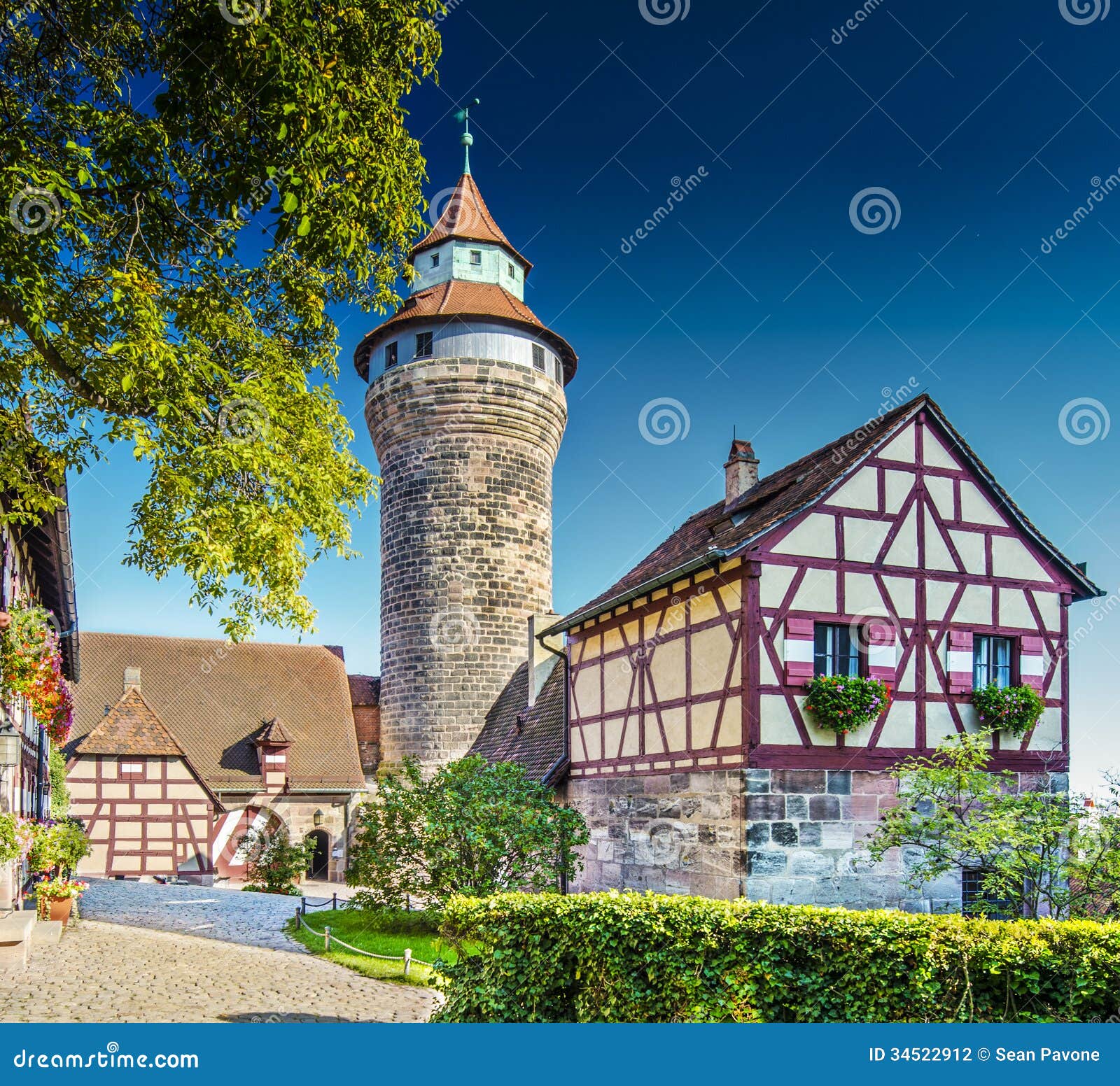 Nuremberg Castle stock photo. Image of european, landmarks - 34522912